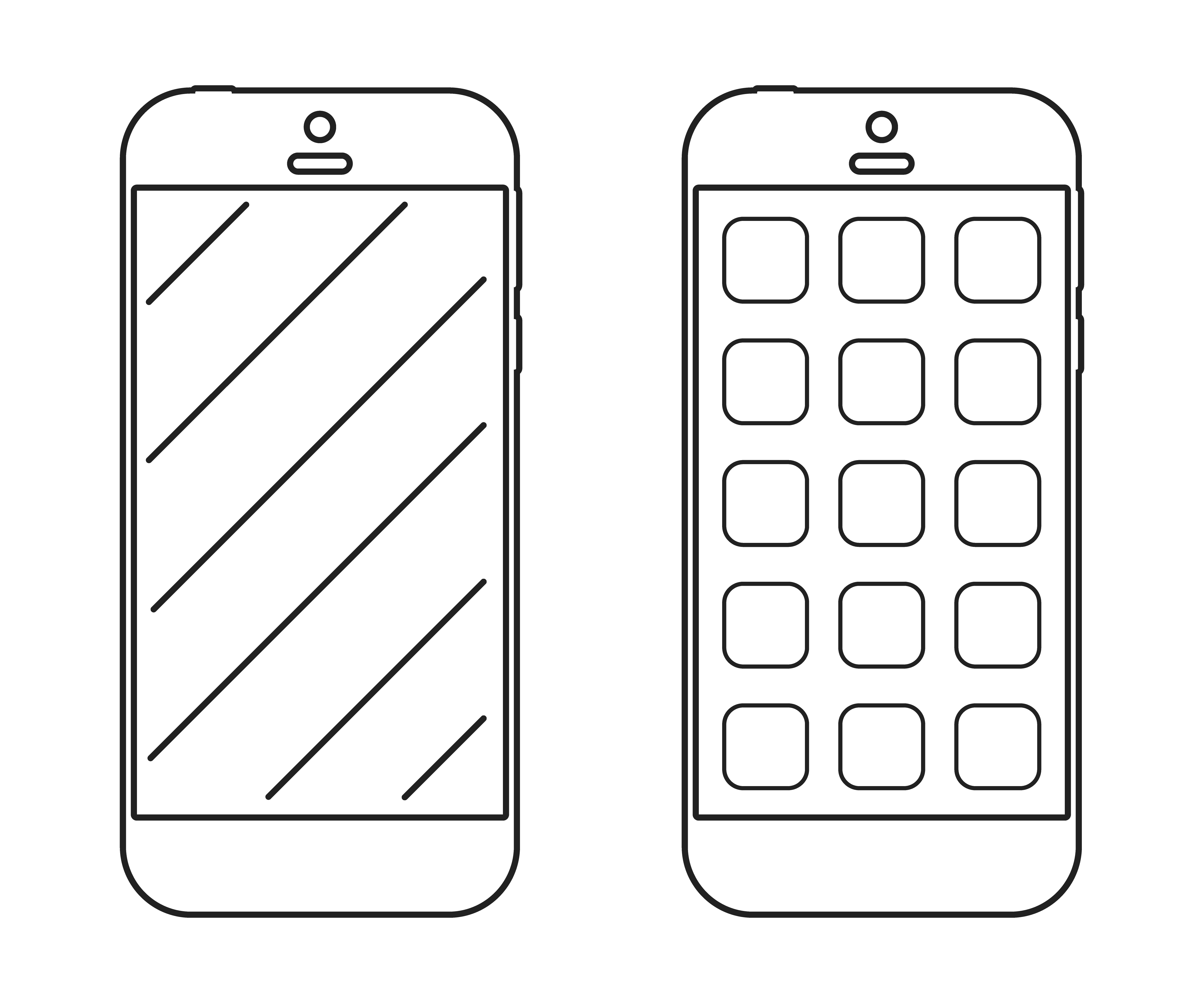 Smartphone outline icon 601324 Vector Art at Vecteezy Smartphone outline icon 601324 Vector Art at Vecteezy