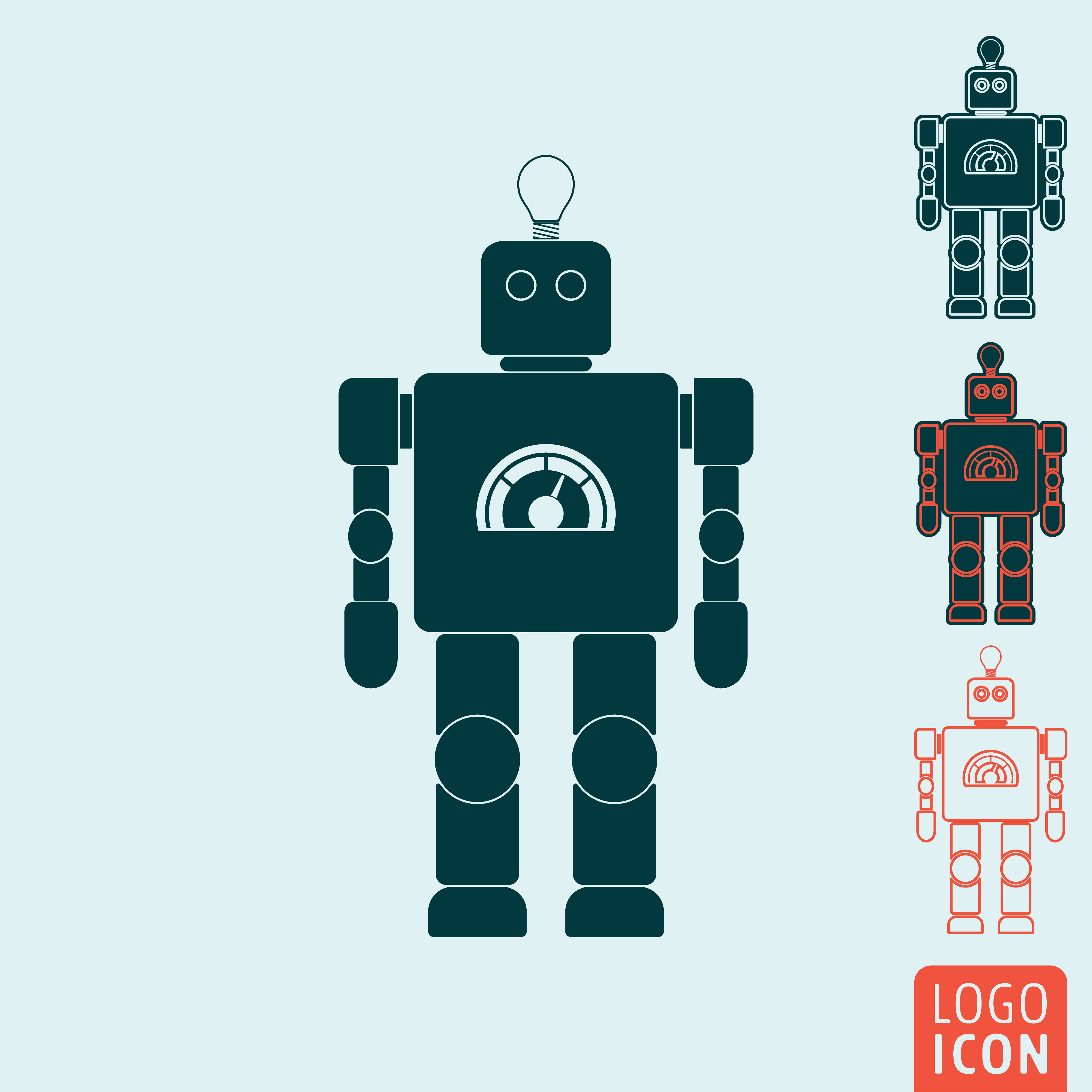 Robot icon isolated 601461 Vector Art at Vecteezy