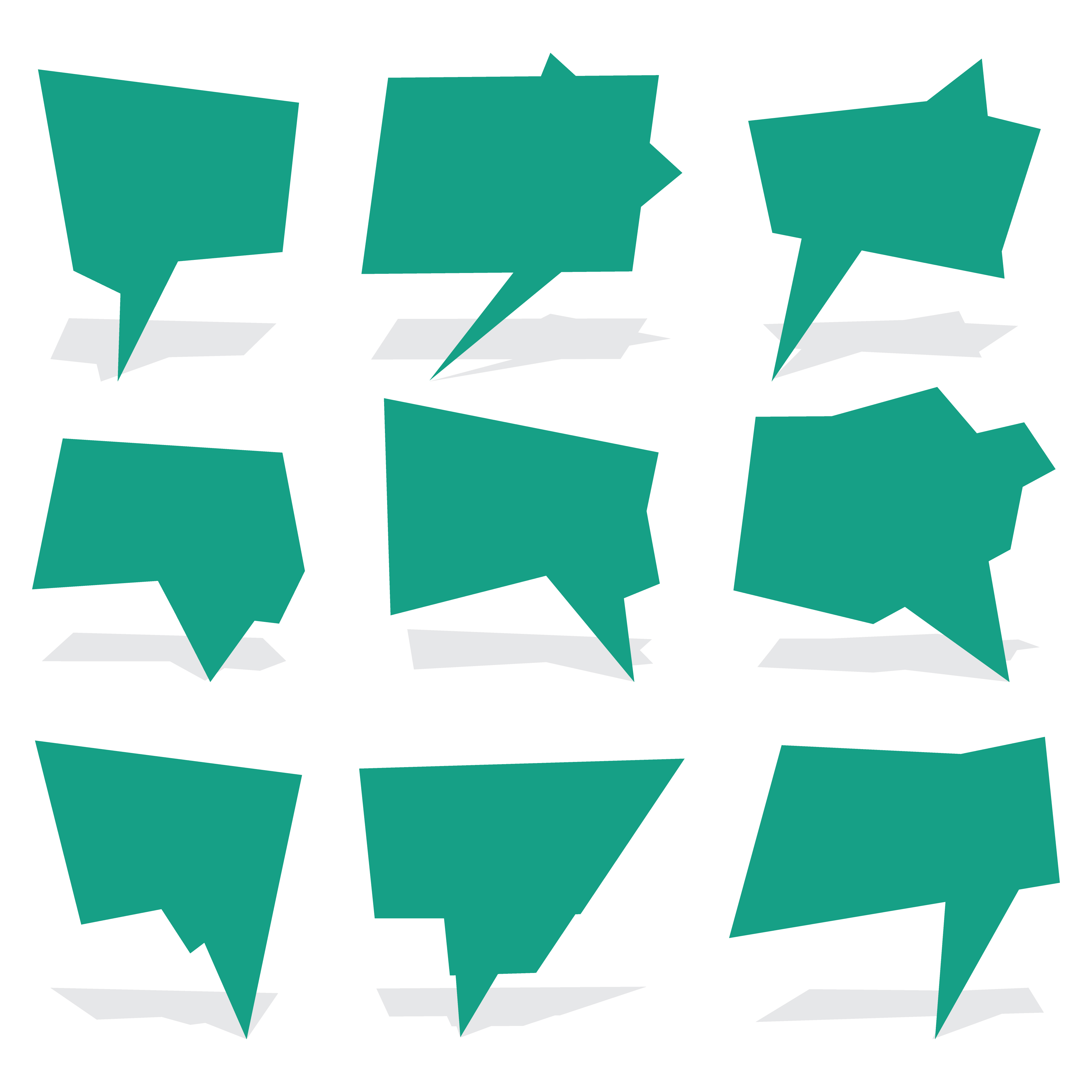 Speech bubbles template 601553 Vector Art at Vecteezy