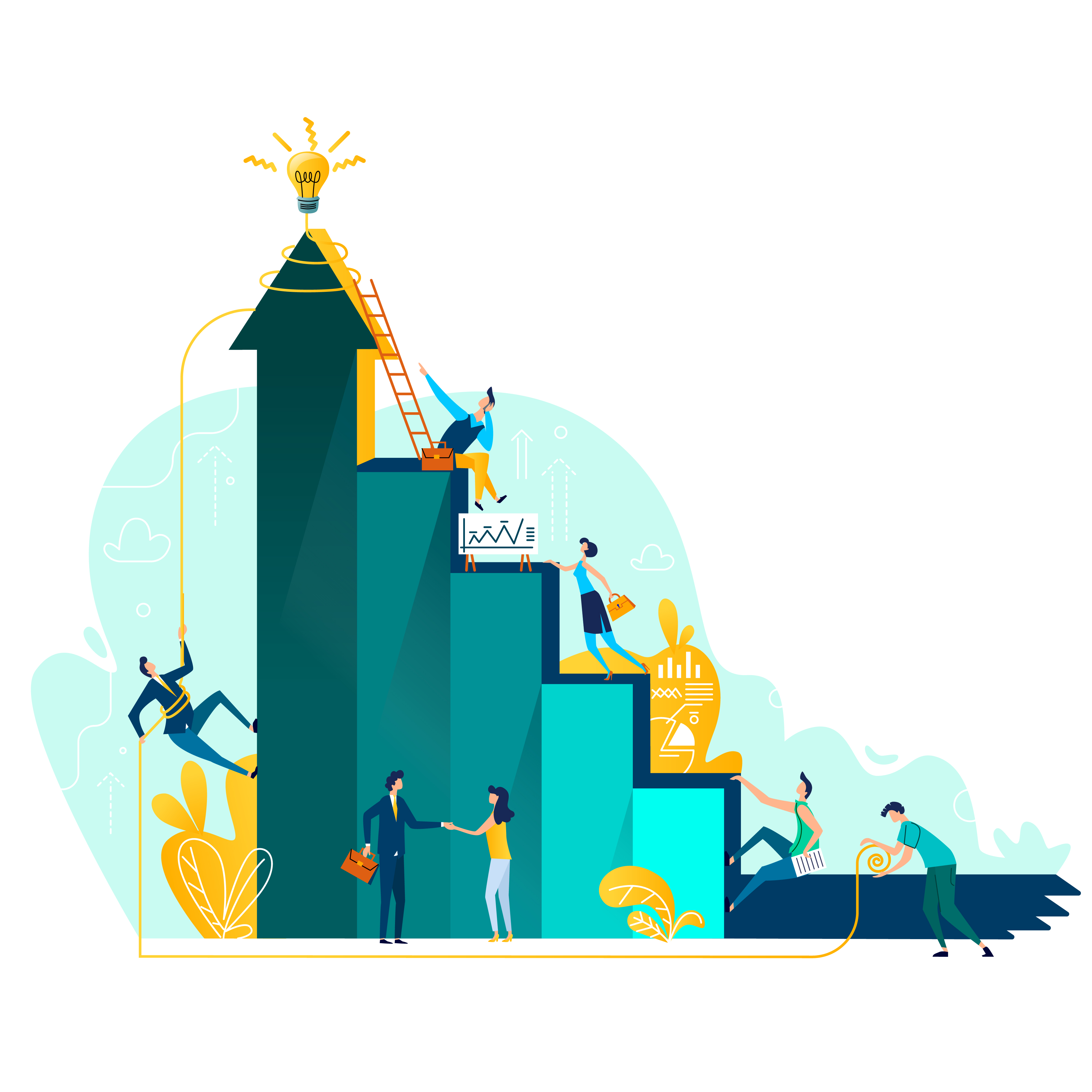 Target achievement and teamwork business concept 602501 Vector Art at ... Target achievement and teamwork business concept 602501 Vector Art at ...