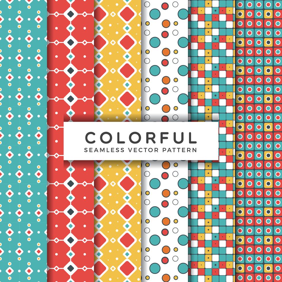 Colorful Seamless Vector Patterns 602763 Vector Art at Vecteezy
