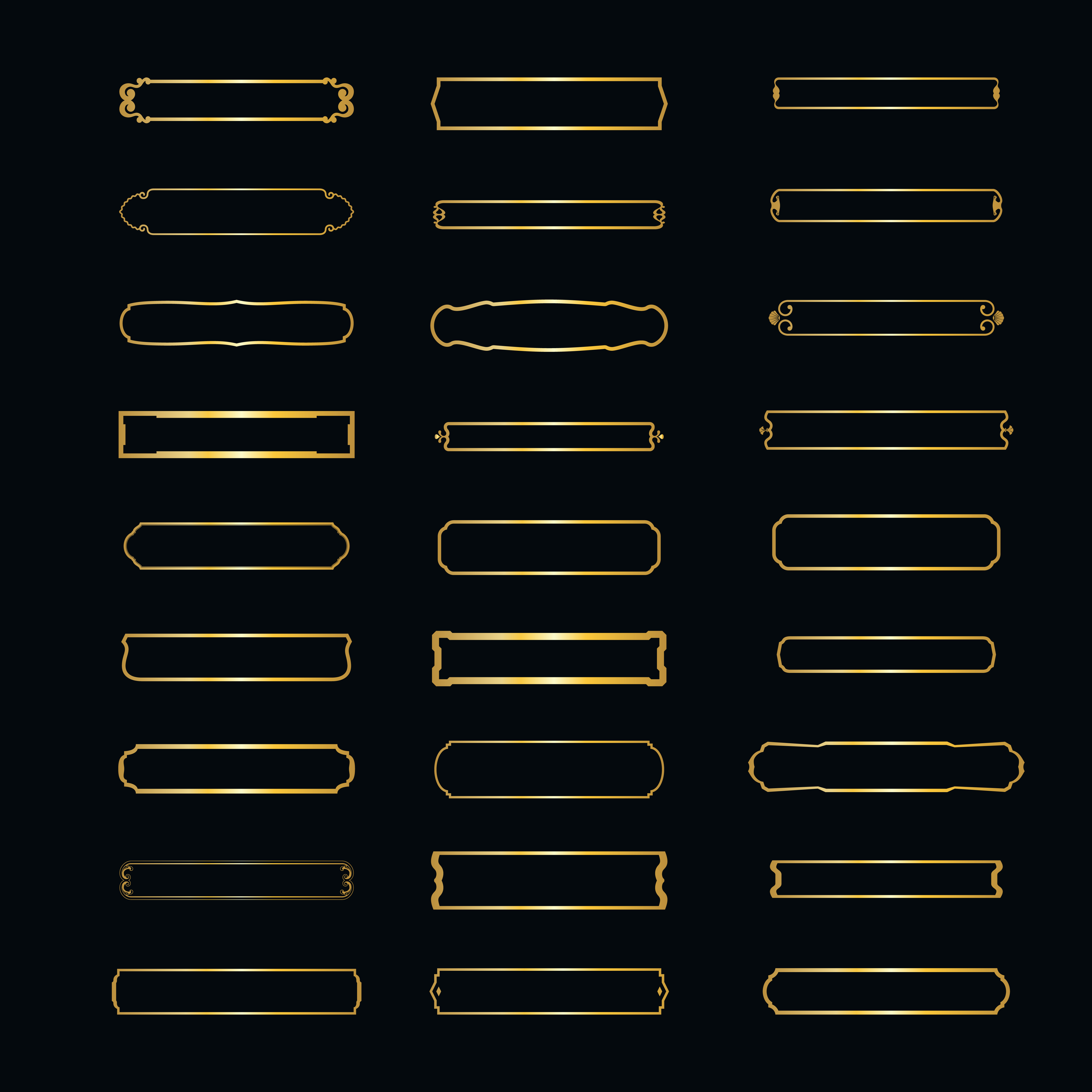 Vector Set of Elegant Frames. minimalist horizontal frame for logo and ... Vector Set of Elegant Frames. minimalist horizontal frame for logo and ...