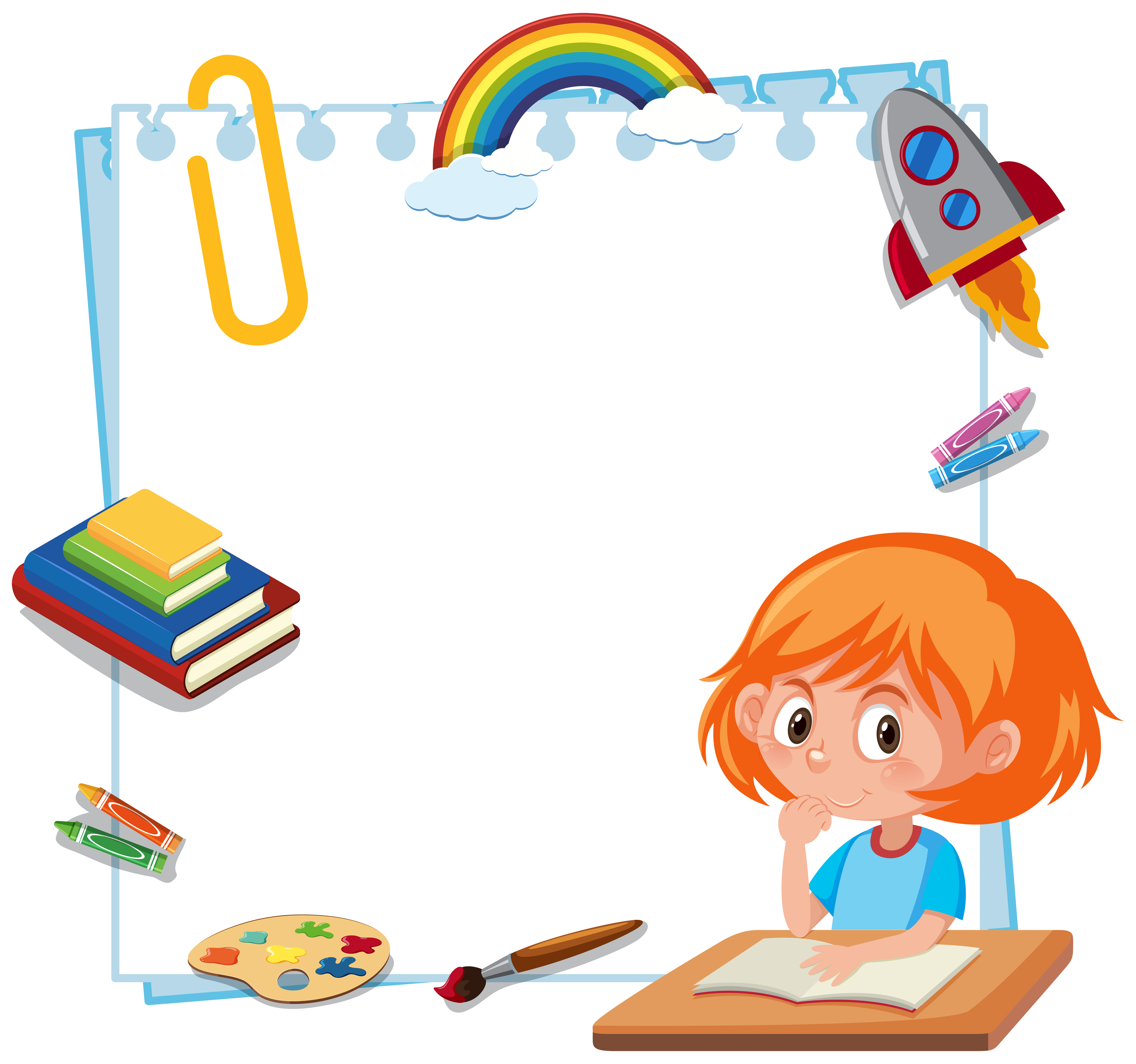 School Clip Art Frames