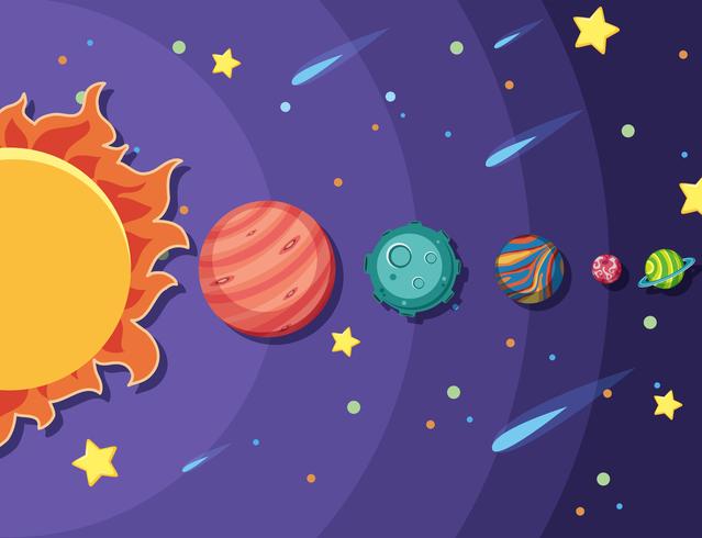 Set of solar system 605686 Vector Art at Vecteezy