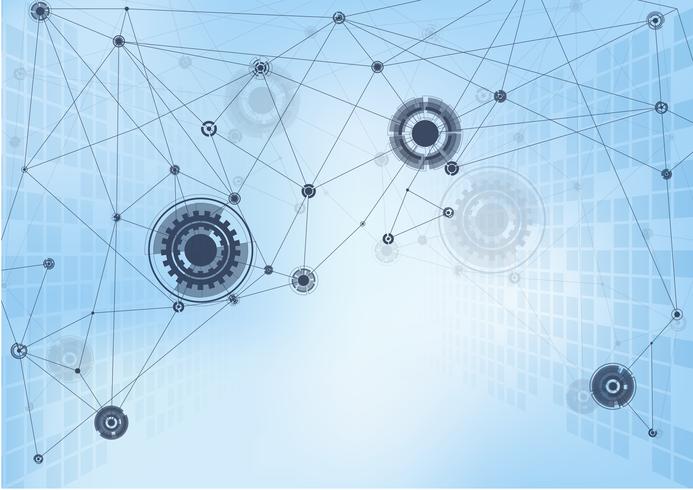 Abstract Mesh Background with circles, lines and shapes. 607163 Vector ...