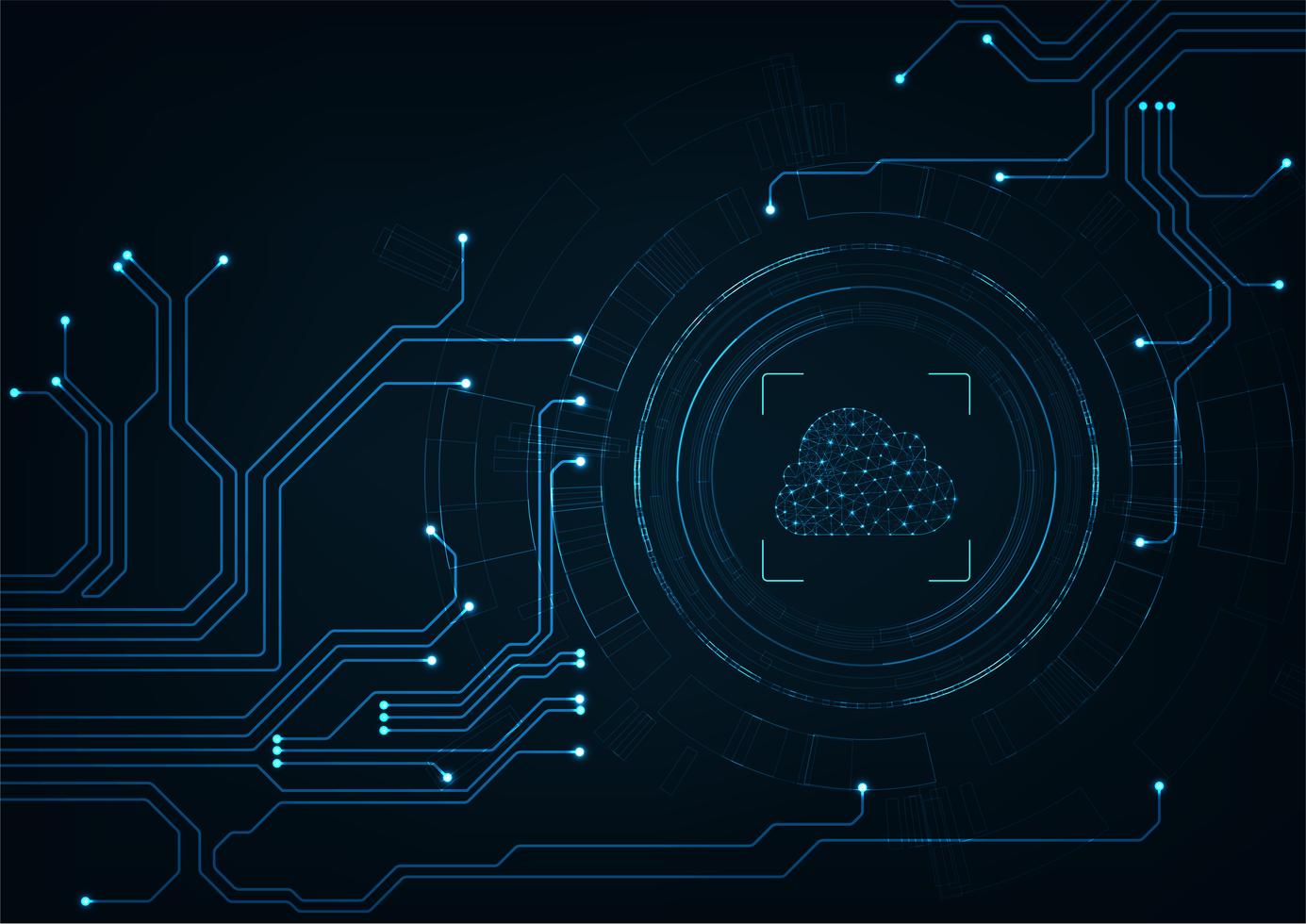 Cloud Computing Conceptabstract Cloud Connection Technology Background 607320 Vector Art At