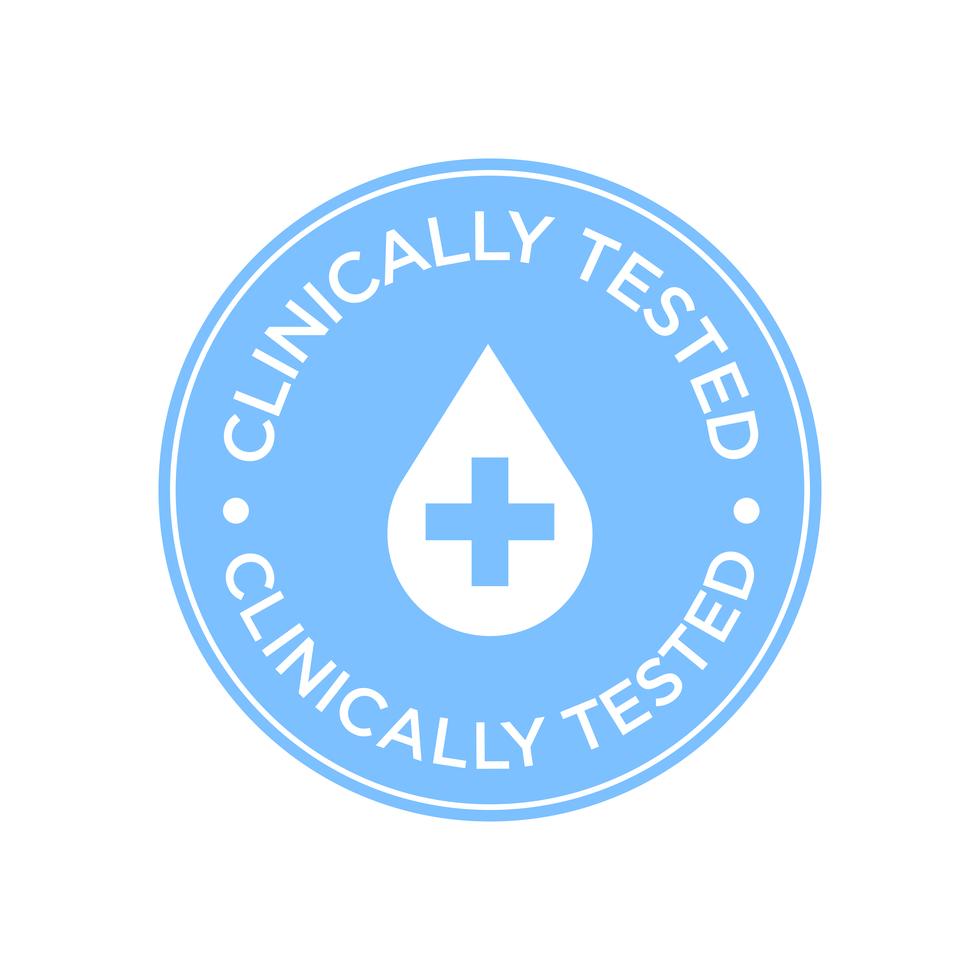 Clinically Tested icon 607367 Vector Art at Vecteezy