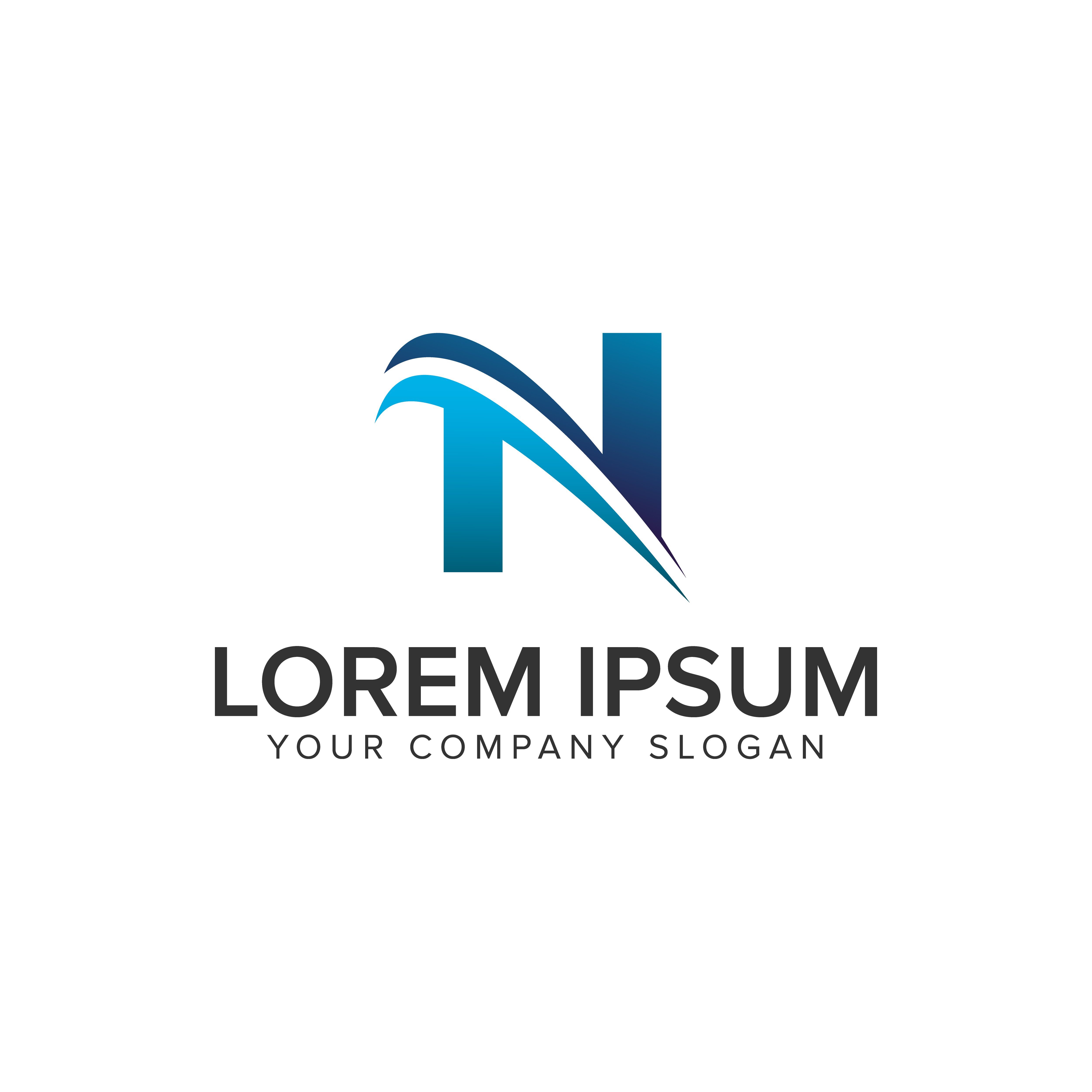 Cative Modern letter N Logo design concept template . fully edit 607451 Vector Art at Vecteezy