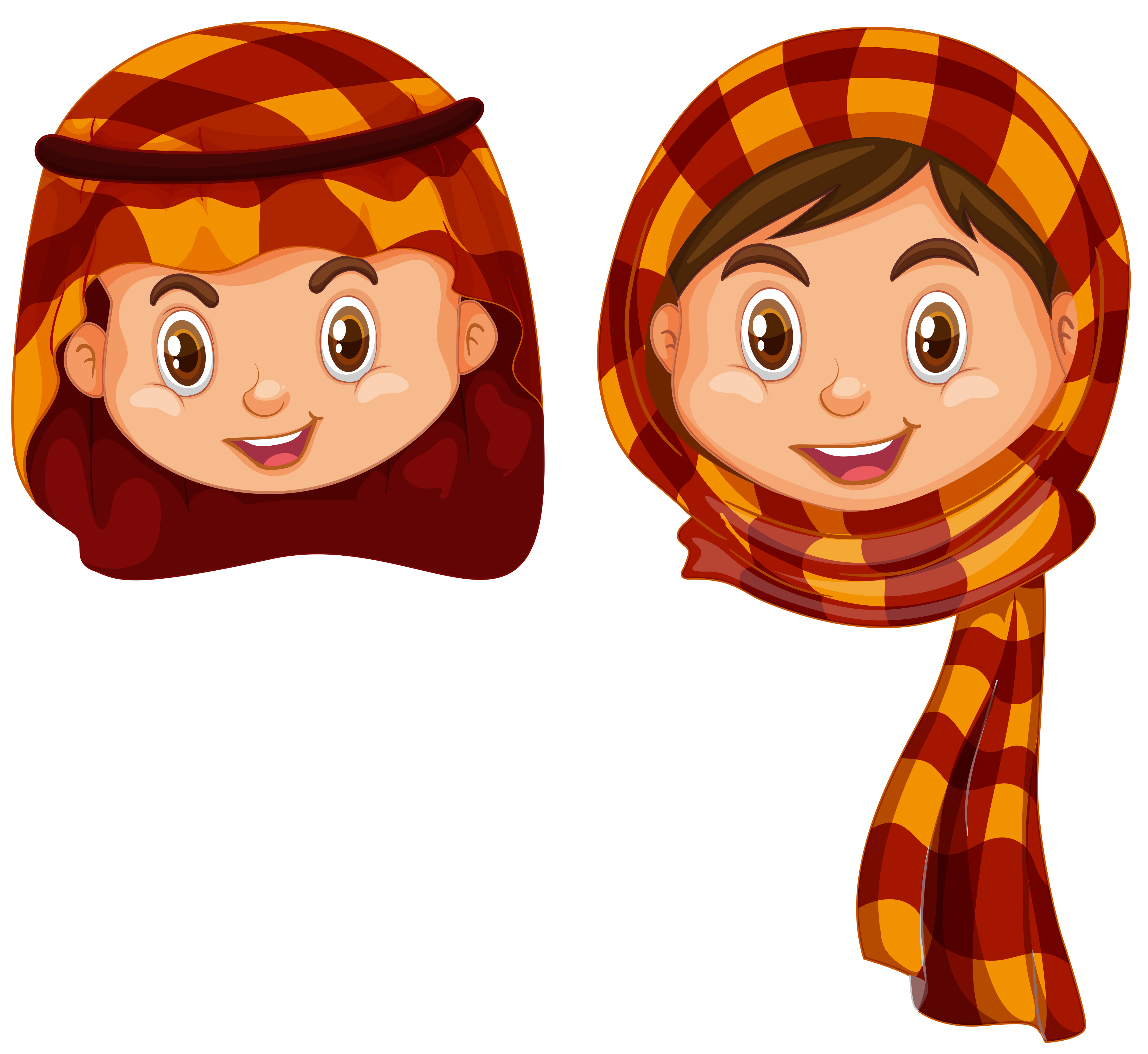 Niño y niña en traje árabe 607617 Vector en Vecteezy Niño y niña en traje árabe 607617 Vector en Vecteezy