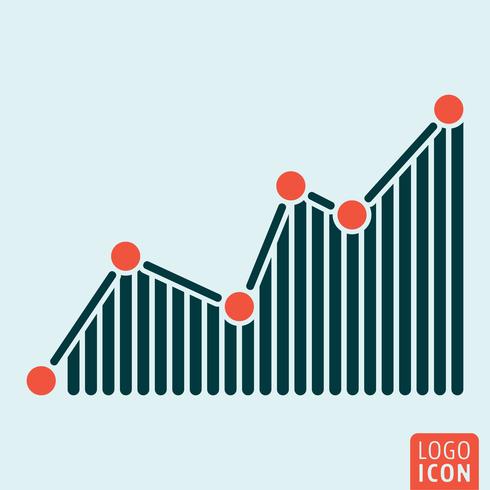 Graph icon isolated 608624 Vector Art at Vecteezy
