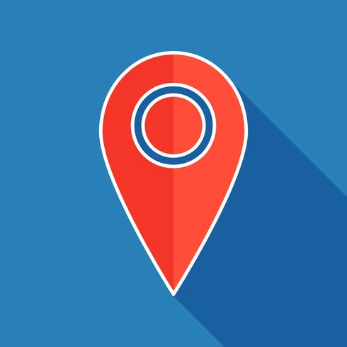 Map pointer flat icon 608712 Vector Art at Vecteezy