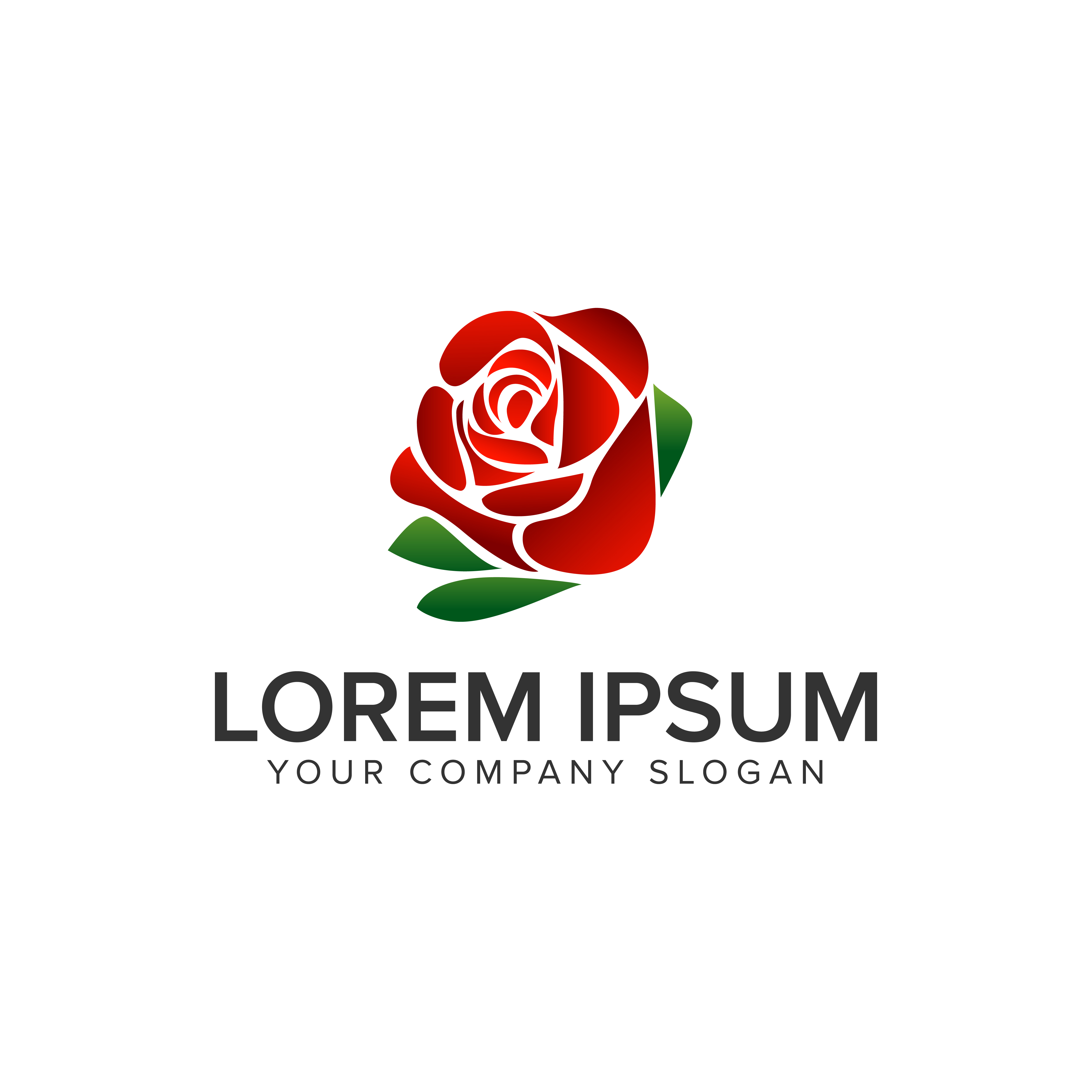 Plantilla de concepto de diseño de logotipo de flor rosa. vector ... Plantilla de concepto de diseño de logotipo de flor rosa. vector ...