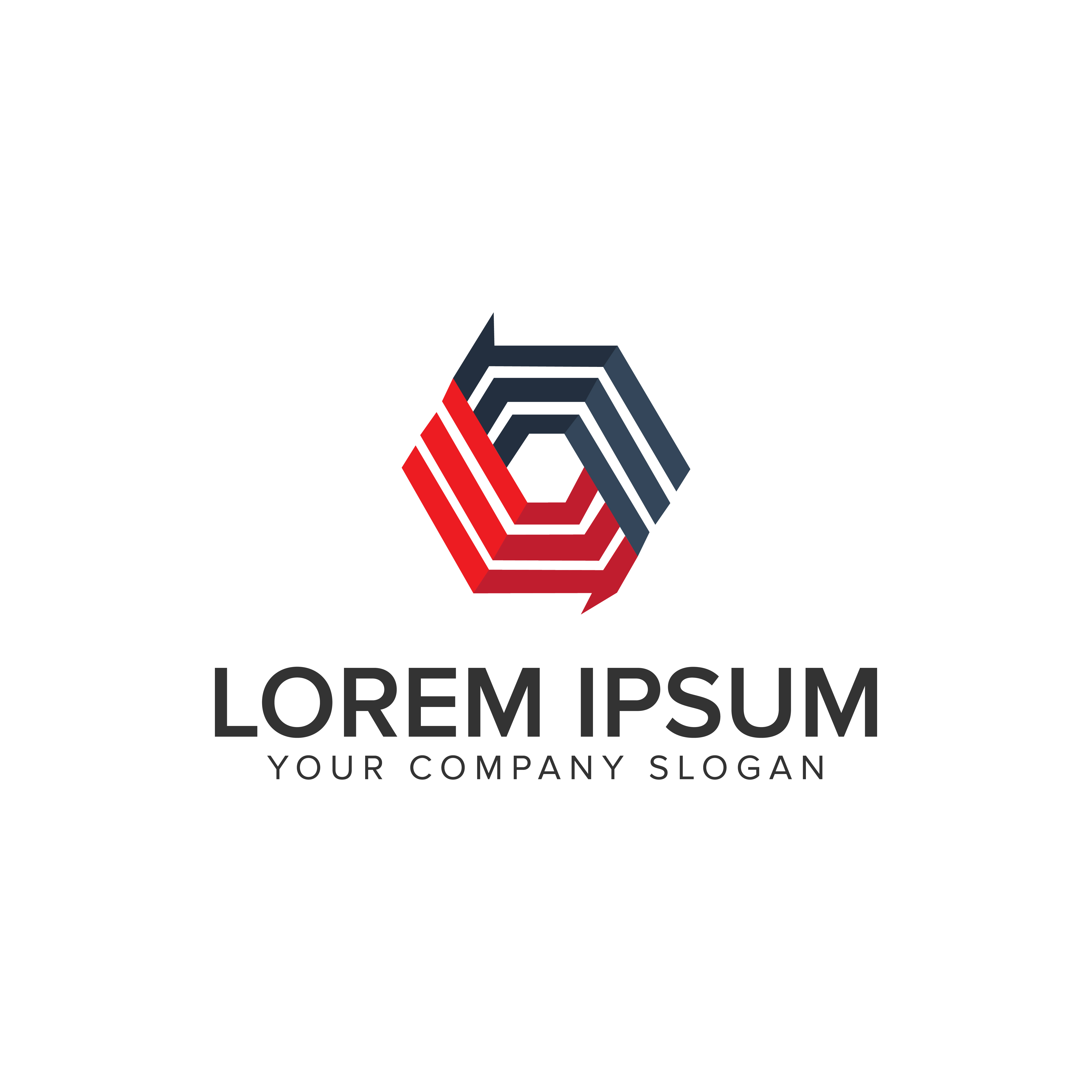 Abstract hexagonal logo design concept template. fully editable 613485 ...