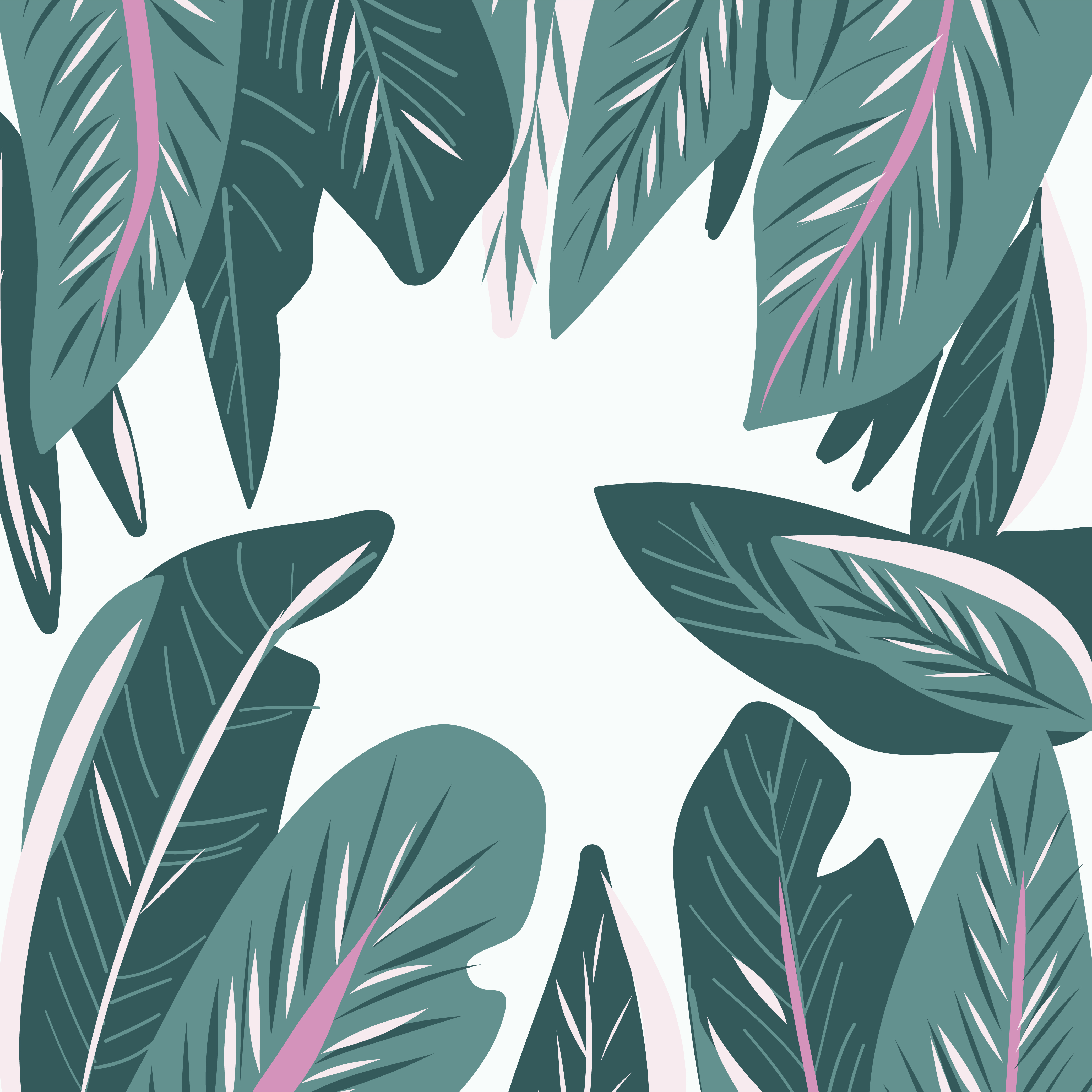 hand drawn Tropical leaf seamless pattern vector 614628 Vector Art at ... hand drawn Tropical leaf seamless pattern vector 614628 Vector Art at ...