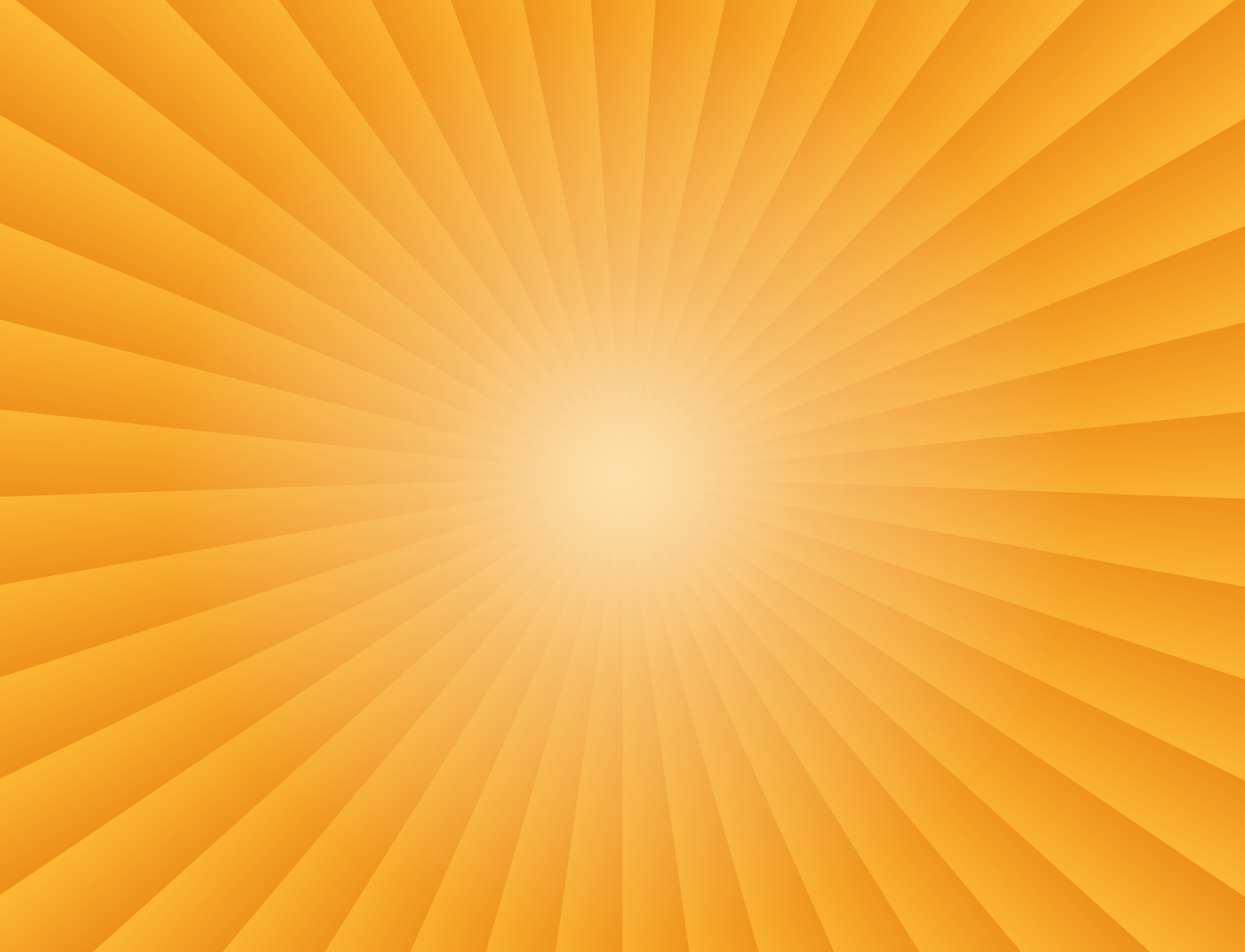 Abstract Sunbeams Gradient Rays In Orange Background Vector