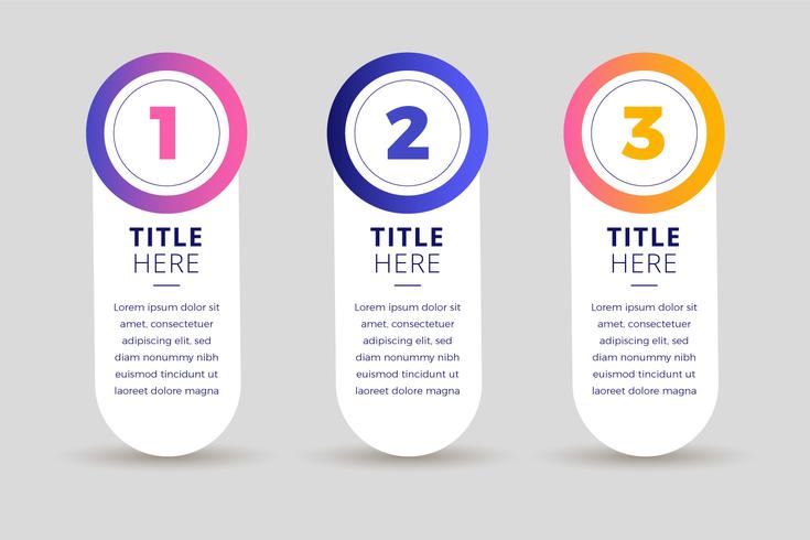 Gradient Steps Infographic 615033 Vector Art at Vecteezy