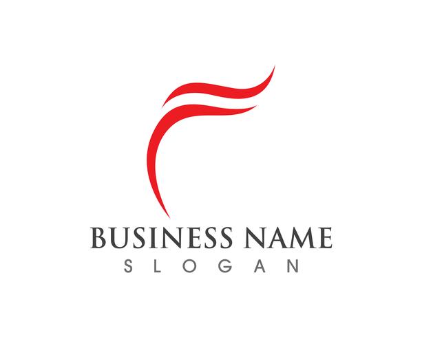 F letter logo and symbols template vector icons 615204 Vector Art at ...