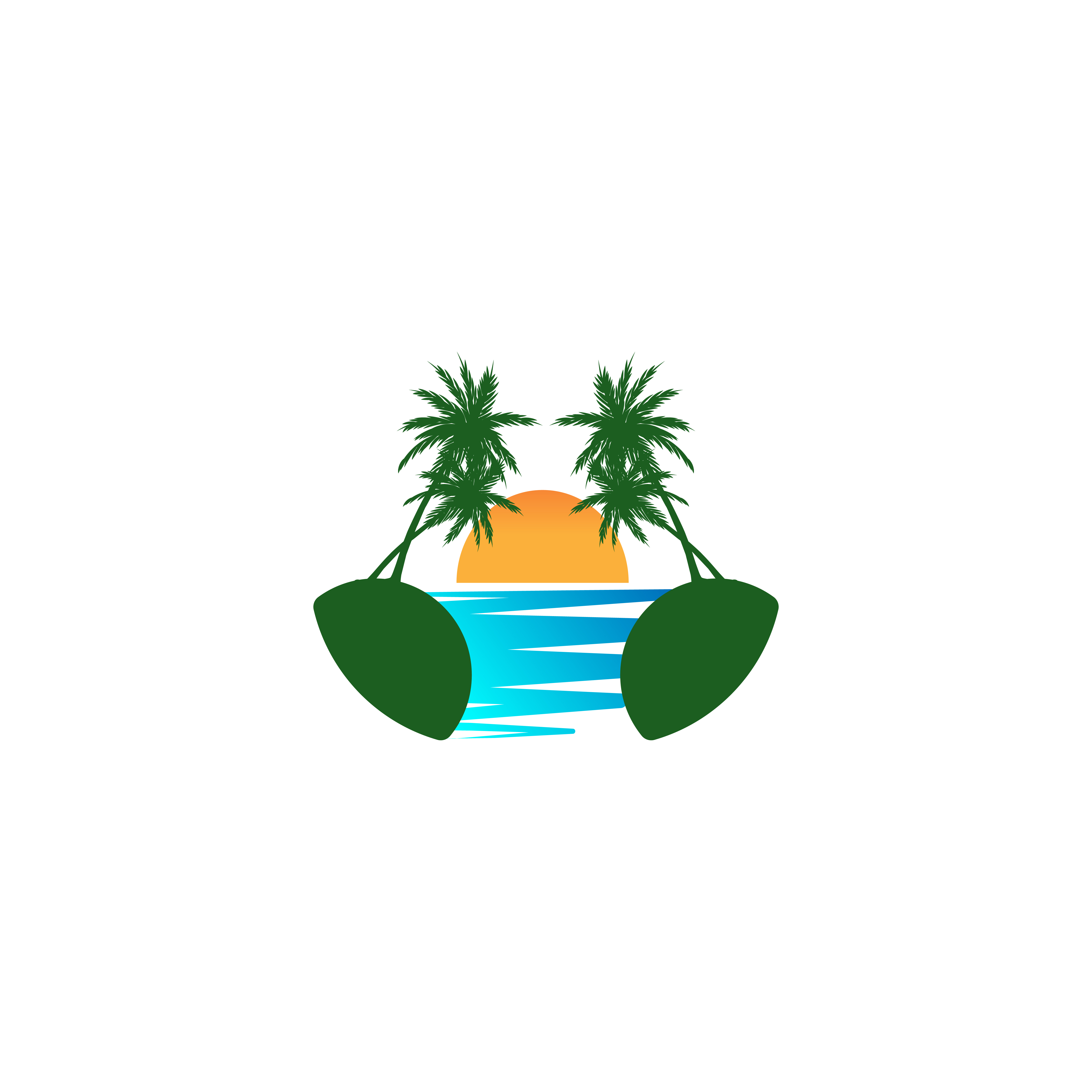 beach sunset logo design vector icon element, sunset logo concept ... beach sunset logo design vector icon element, sunset logo concept ...