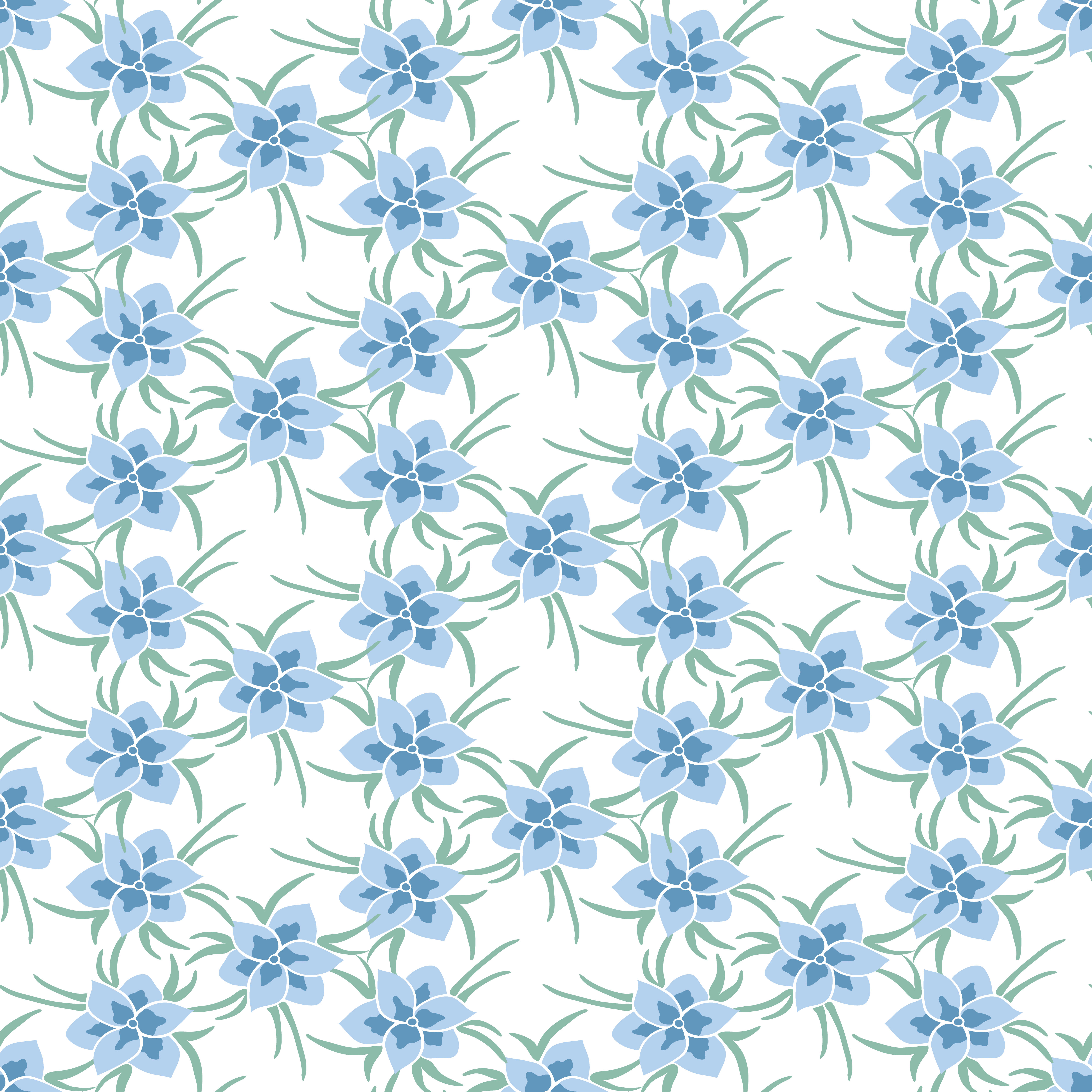 Seamless Colorful Vector Pattern With Spring Flowersfloral Patten