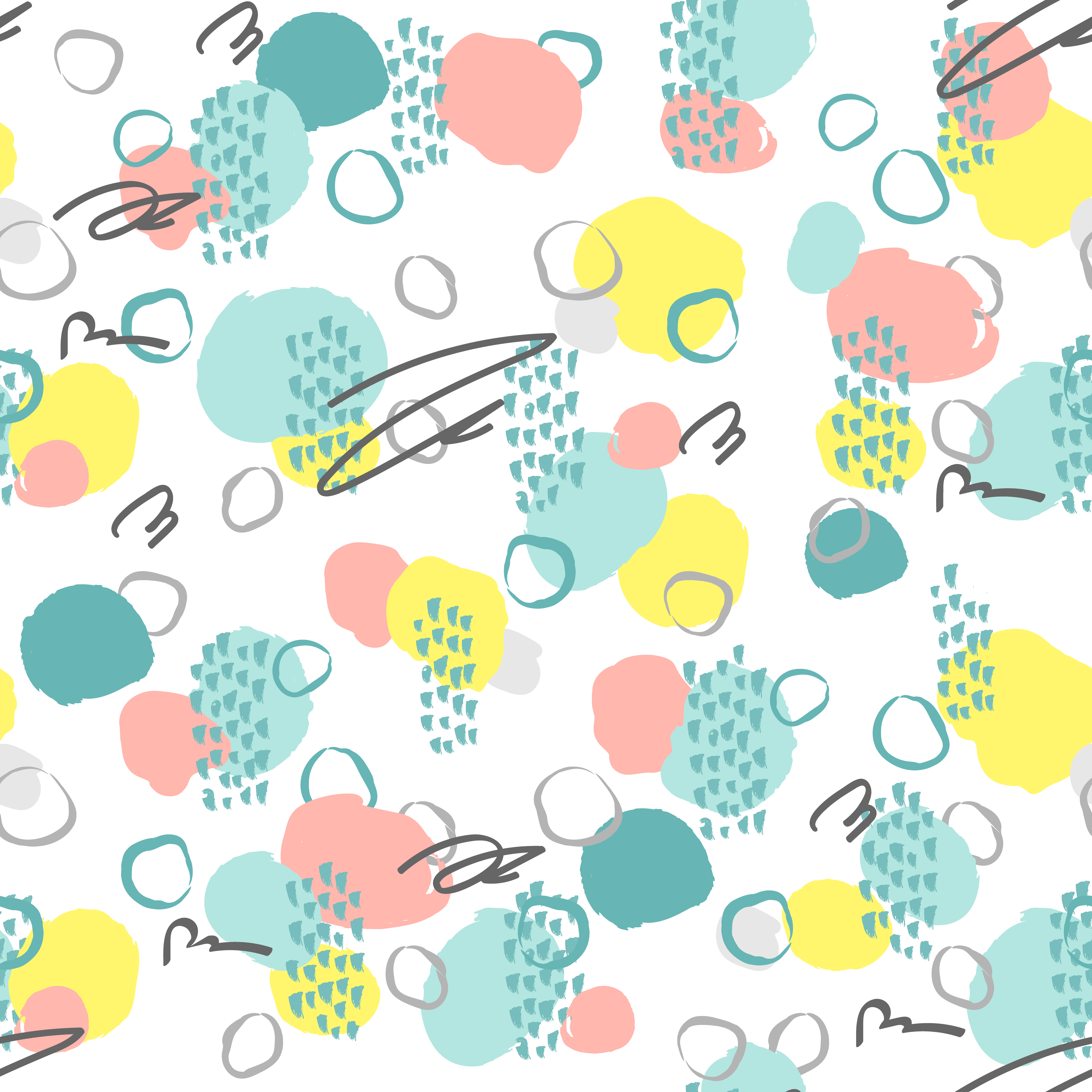 Seamless creative pattern. Artistic repeating background with abstract ...
