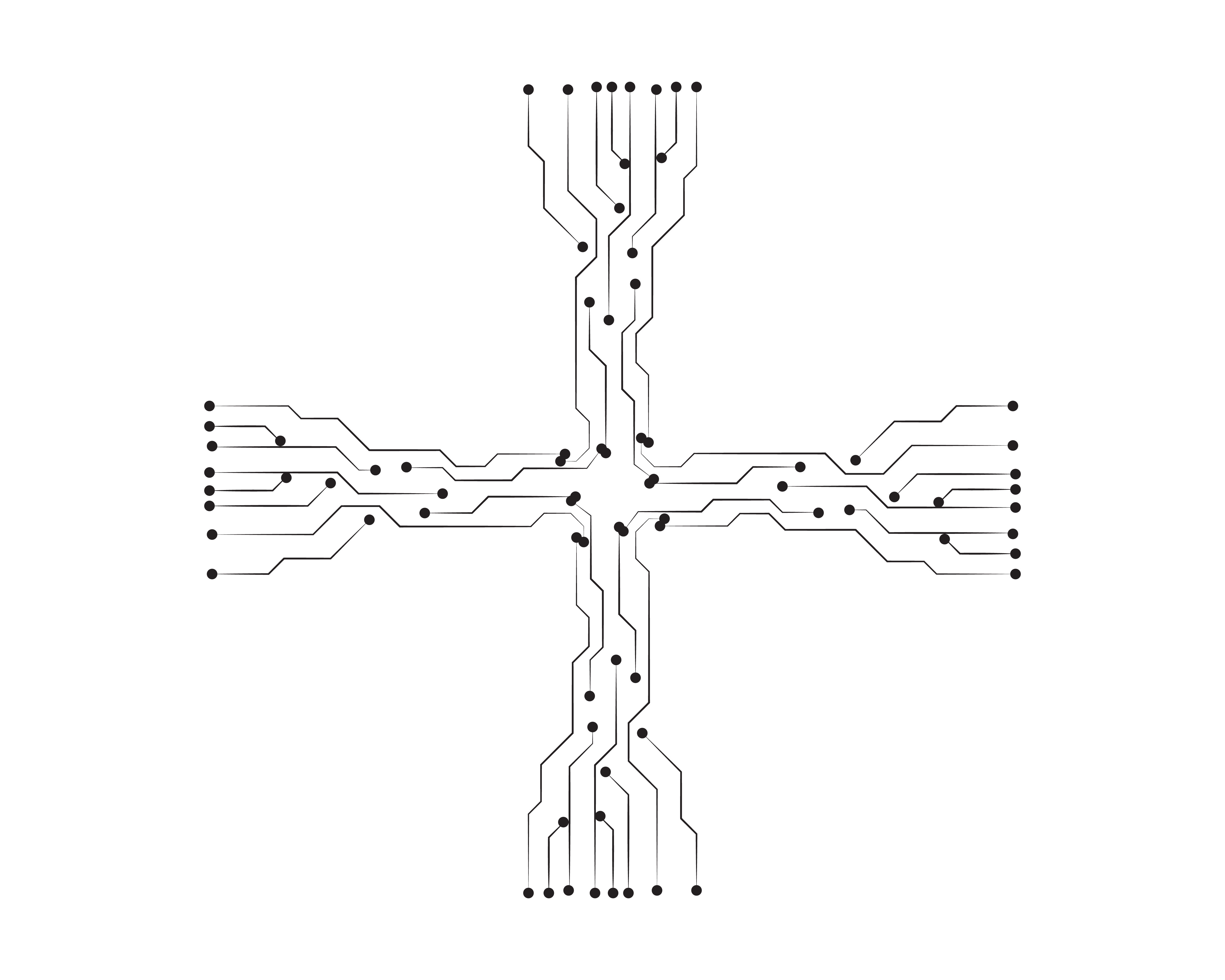 Circuit Illustration Vector Template Line 620607 Vector Art At Vecteezy