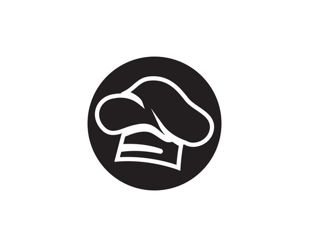 Chef hat logo and symbols black color vector icon 620645 Vector Art at ...
