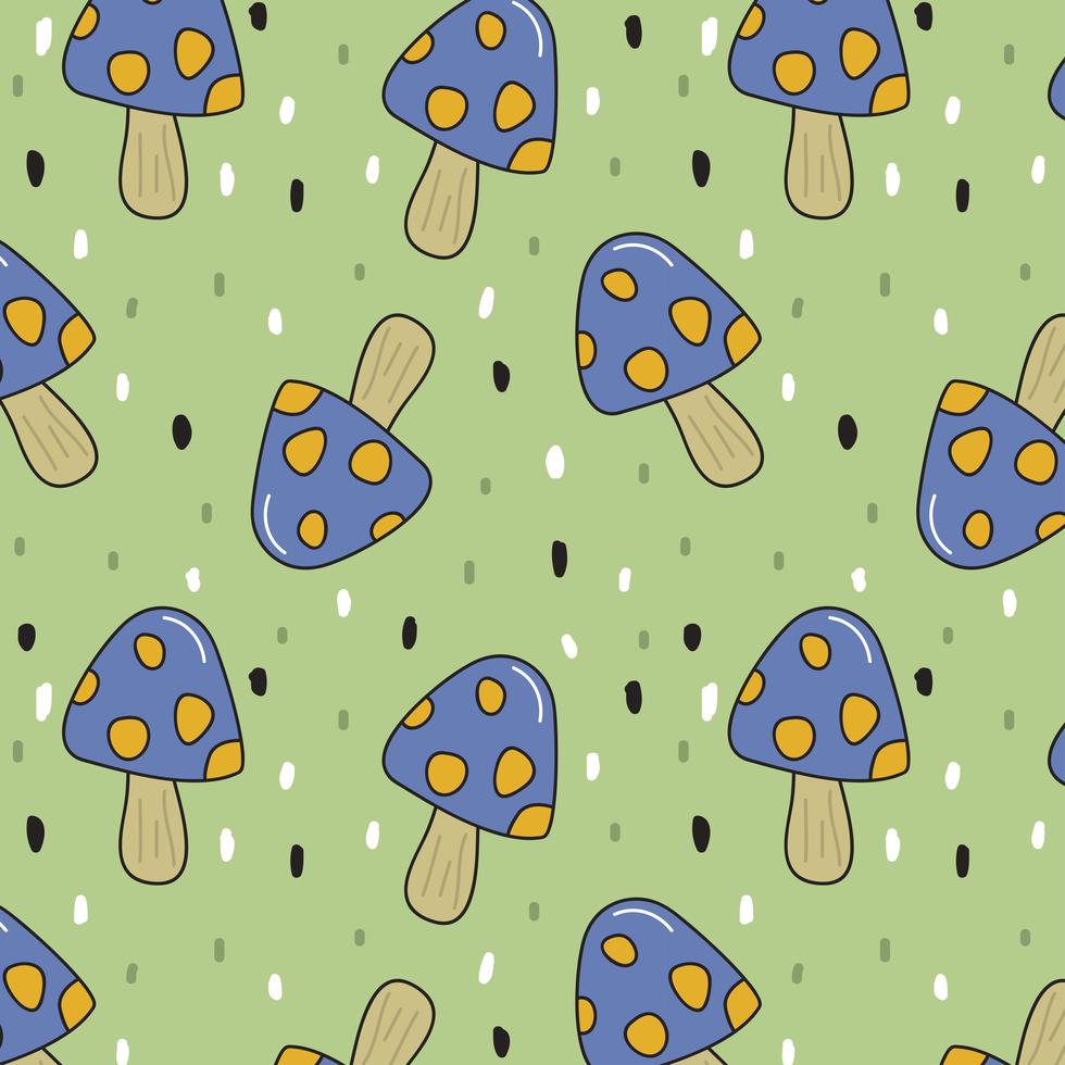 Mushroom pattern 621363 Vector Art at Vecteezy