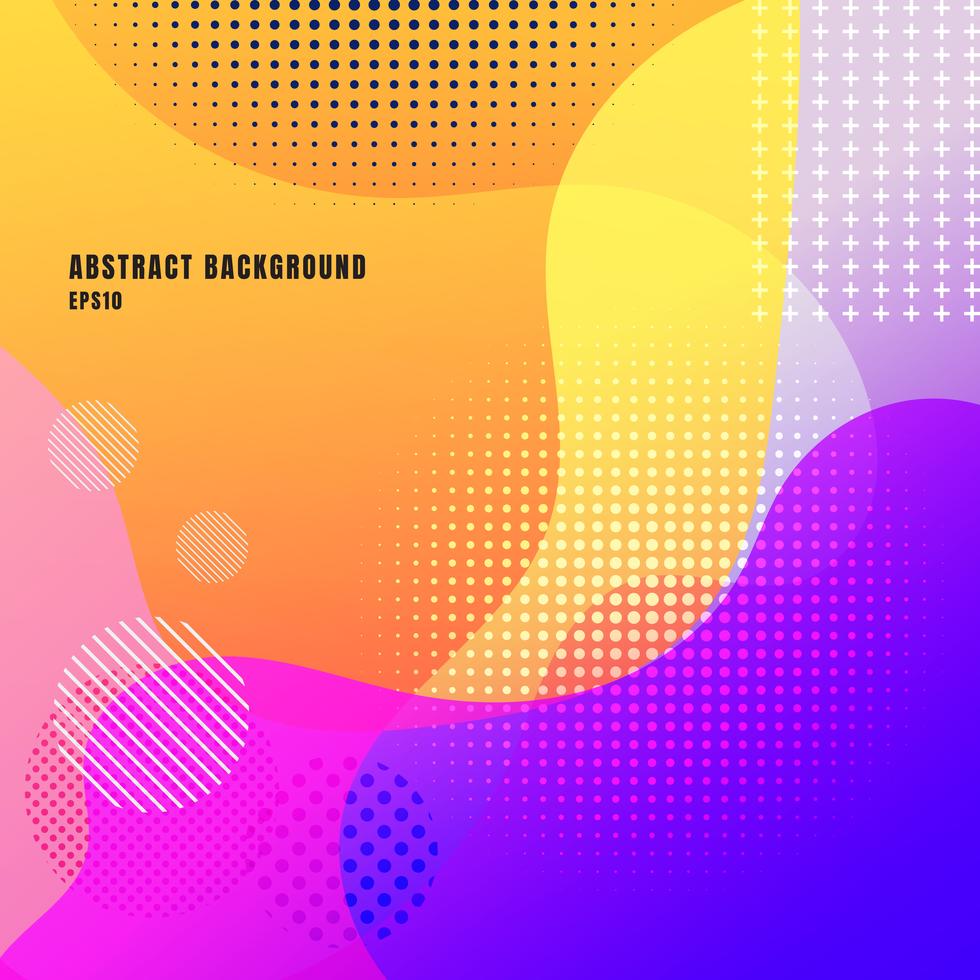 Abstract Liquid Or Fluid Creative Templates With Dynamic Waves Bright Color Background Retro