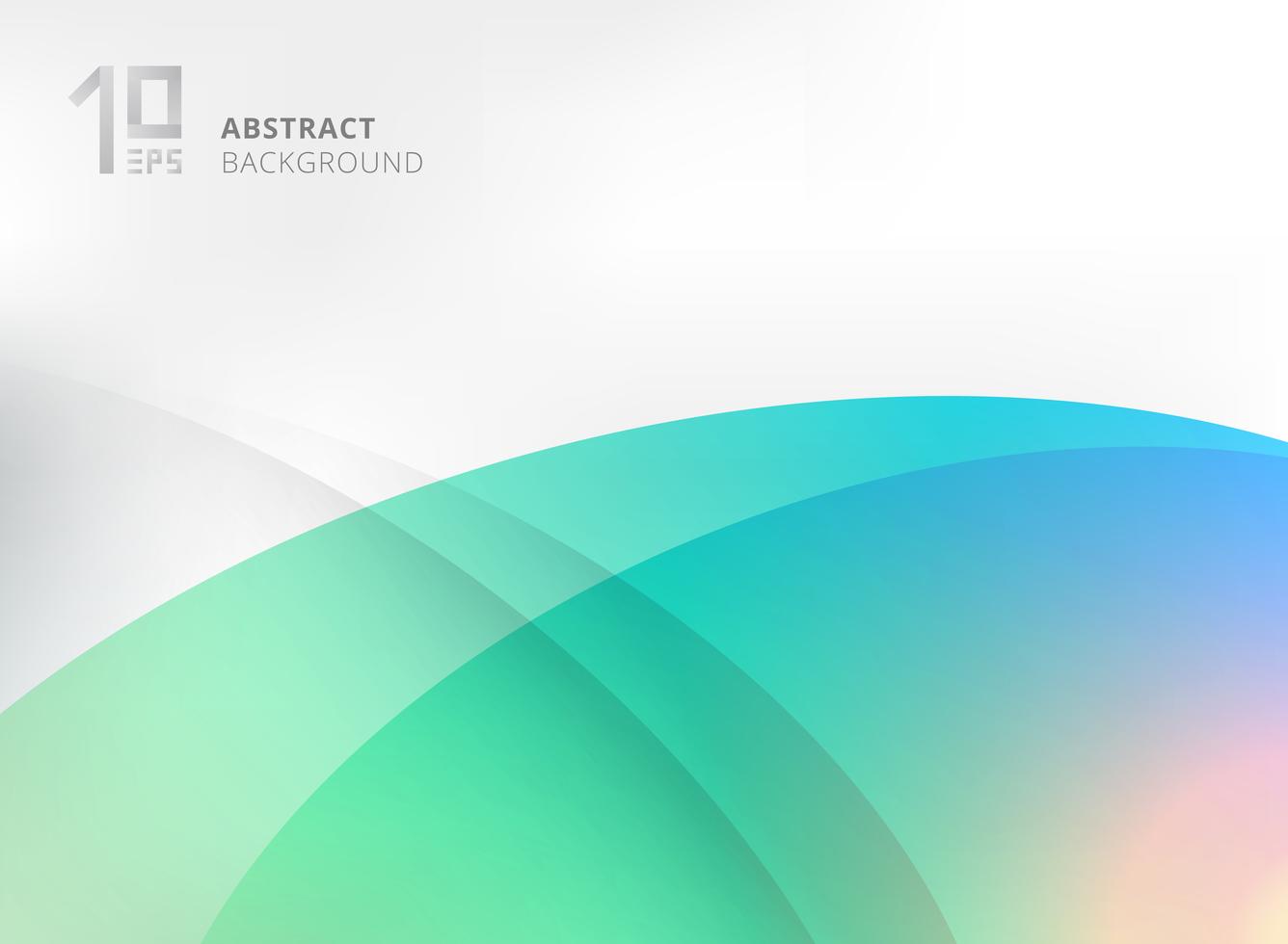 Abstract green gradient overlay circles on white background. 622171 ...