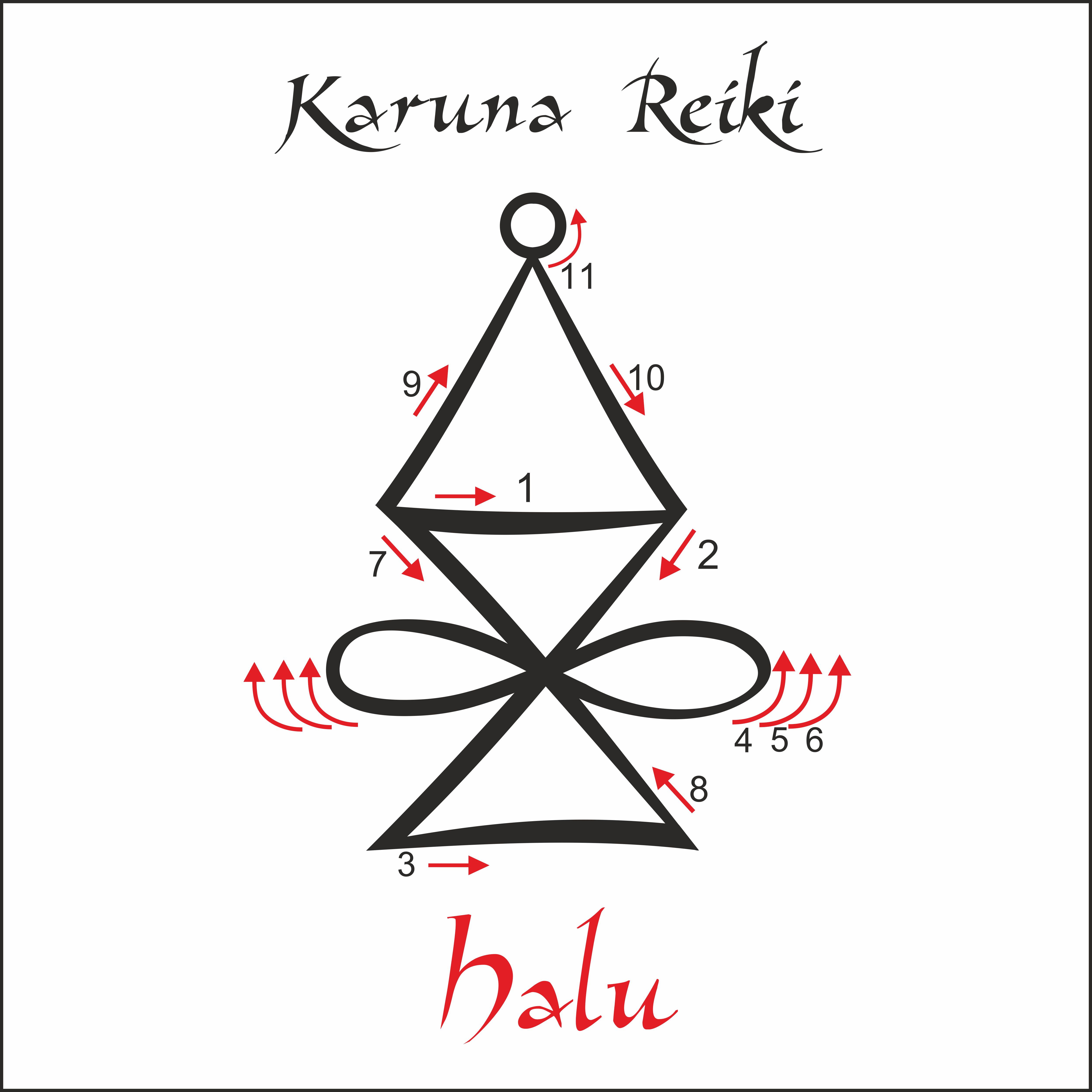 Karuna Reiki. Energy healing. Alternative medicine. Halu Symbol ... Karuna Reiki. Energy healing. Alternative medicine. Halu Symbol ...