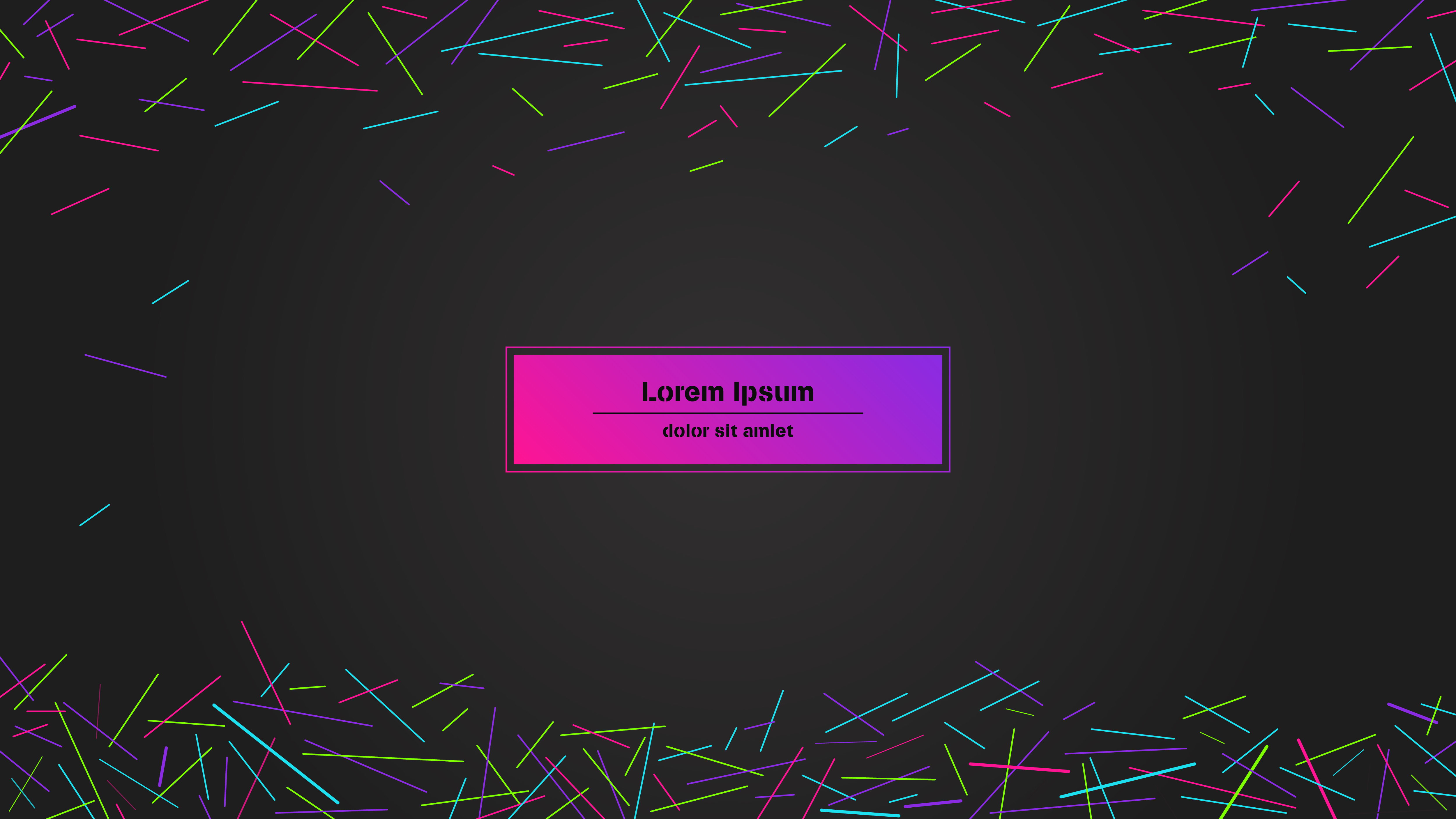 Minimal Colorful Abstract Background Random Chaotic Lines Abstract