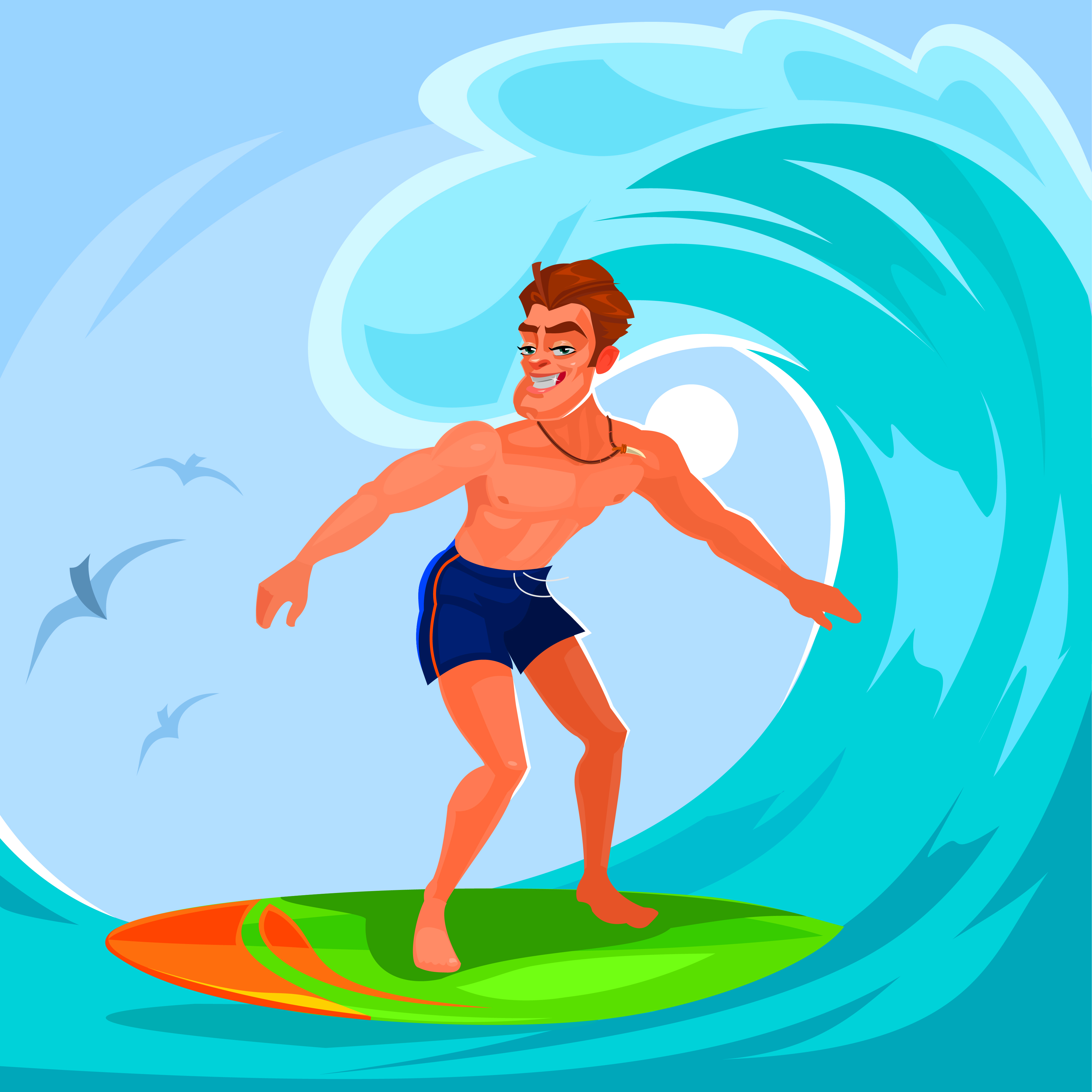 Vector illustration of a surfer - Download Free Vectors, Clipart ... Vector illustration of a surfer - Download Free Vectors, Clipart ...