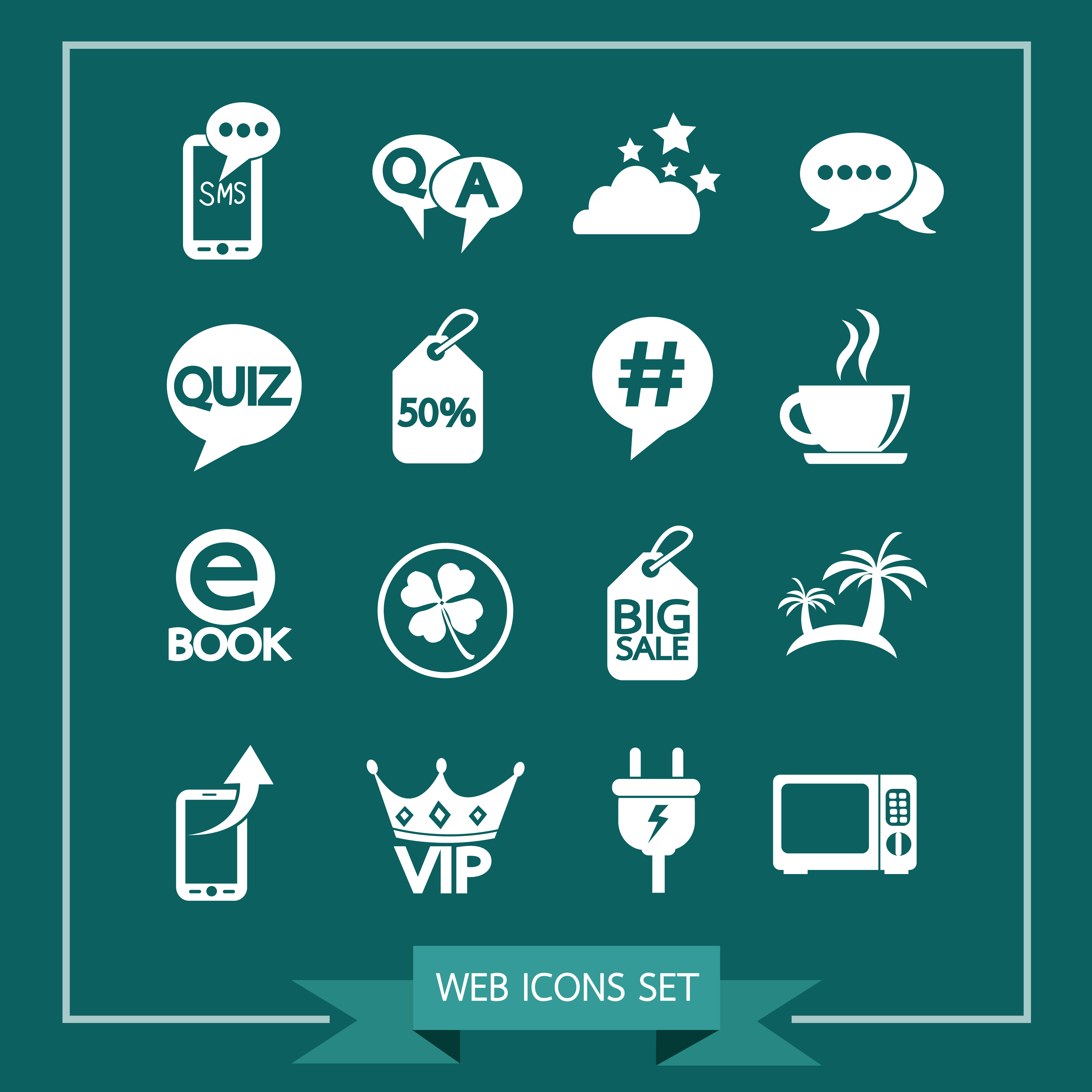 Set of web icons for website and communication 630453 Vector Art at ...