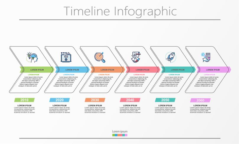 Business data visualization. timeline infographic icons designed for ...