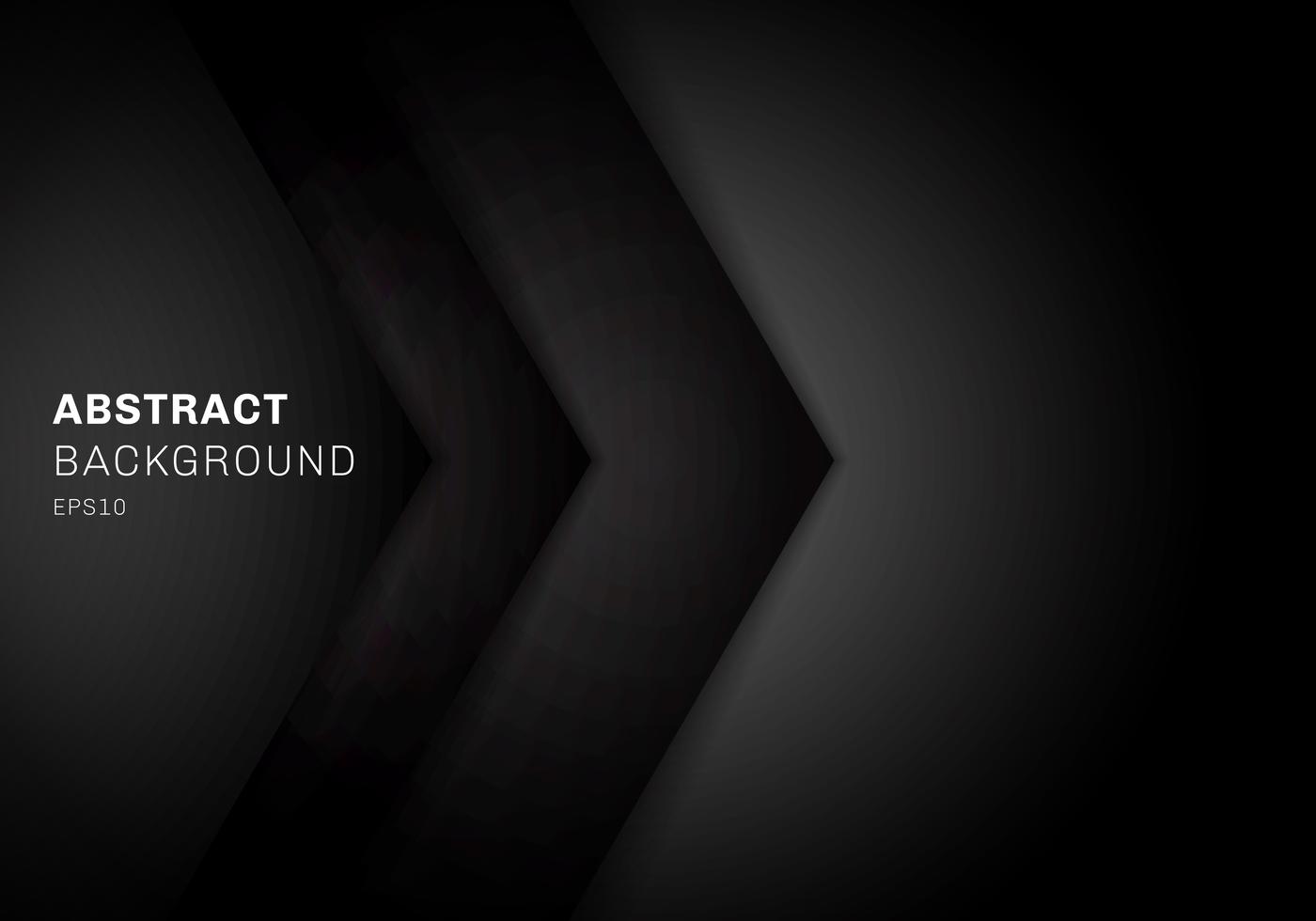 Abstract Template 3d Black Triangle With Overlap Paper Layer Gradient