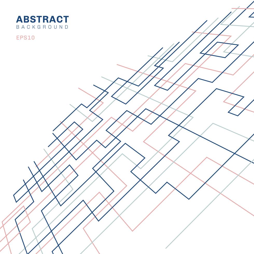 Abstract Geometric Pattern Thin Linear Square Shape And Rectangle Perspective Background Clean