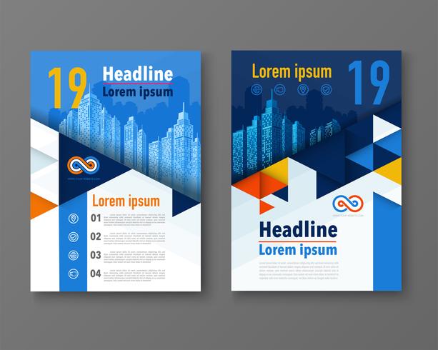 Modern Design Poster Flyer Brochure Cover Layout Template With Triangle Modern Design Poster Flyer Brochure Cover Layout Template With Triangle