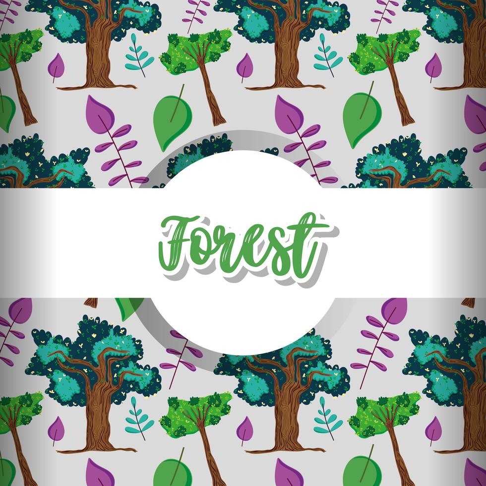 Forest pattern background 637233 Vector Art at Vecteezy
