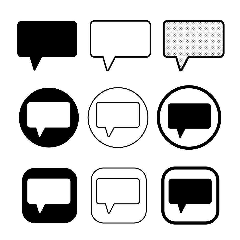 speech bubbles icon symbol sign 637786 Vector Art at Vecteezy