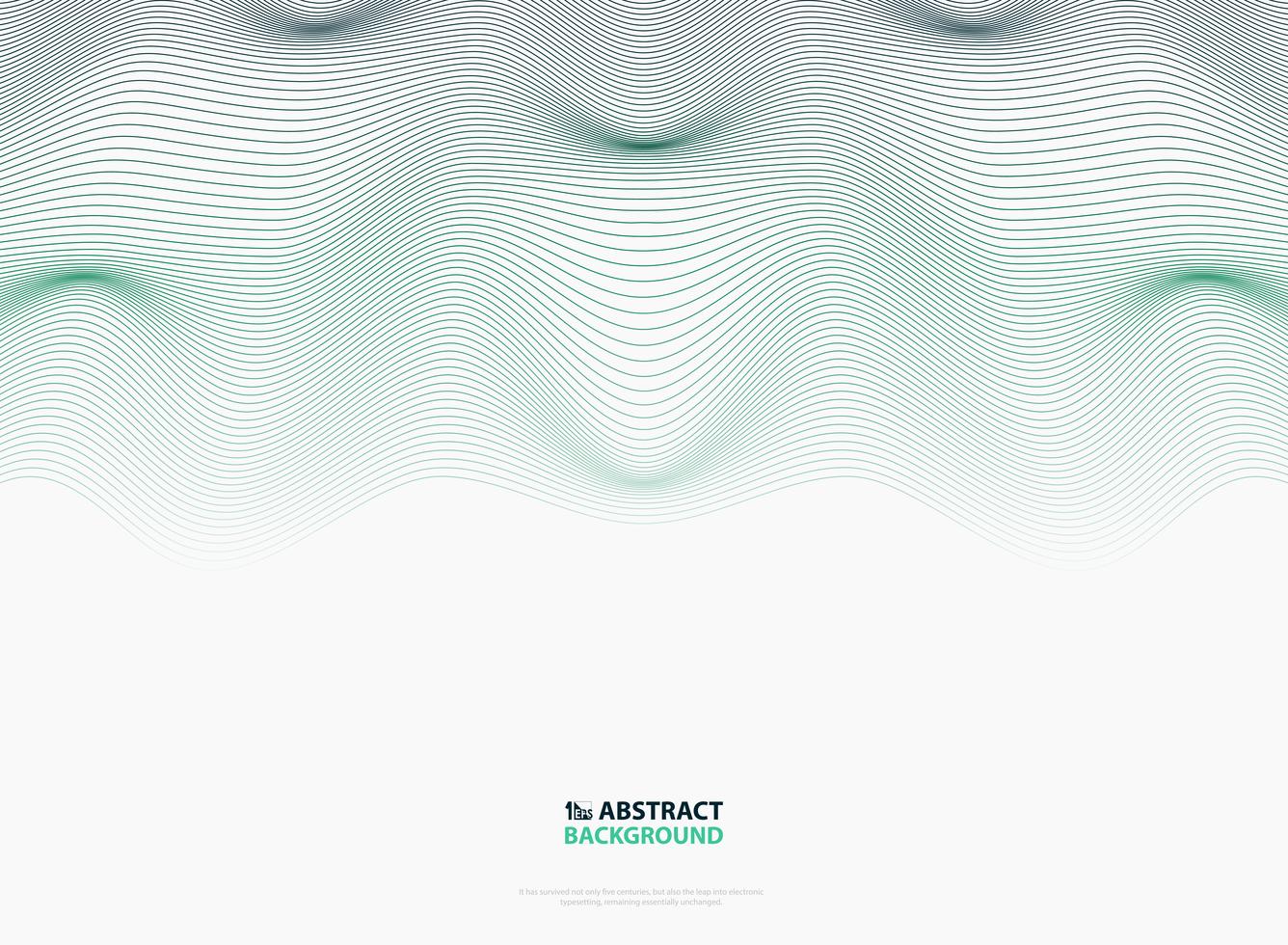 Abstract vector green wavy line decoration background. illustration vector eps10 638735 Vector ...