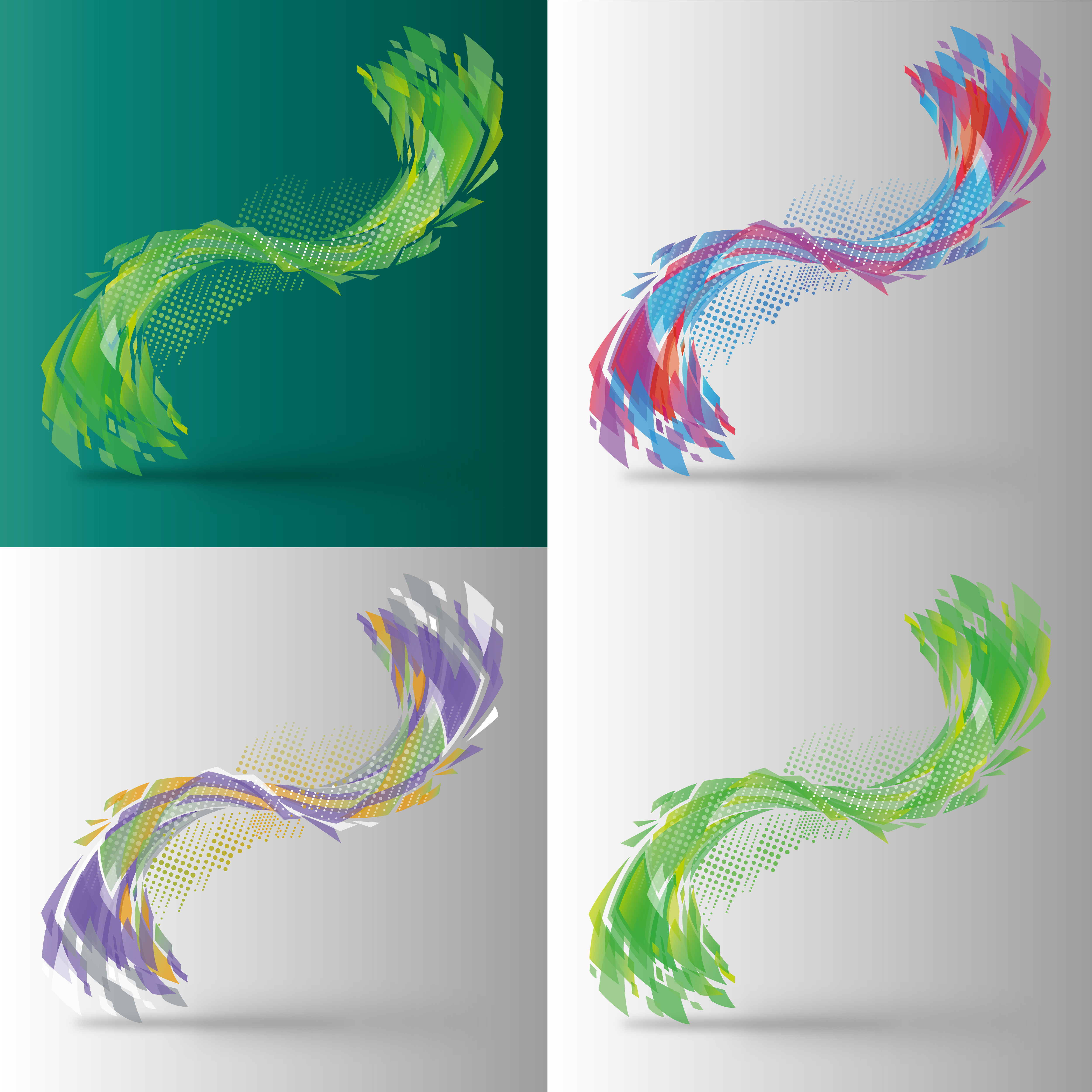 Abstract Shape Set 640163 Vector Art at Vecteezy