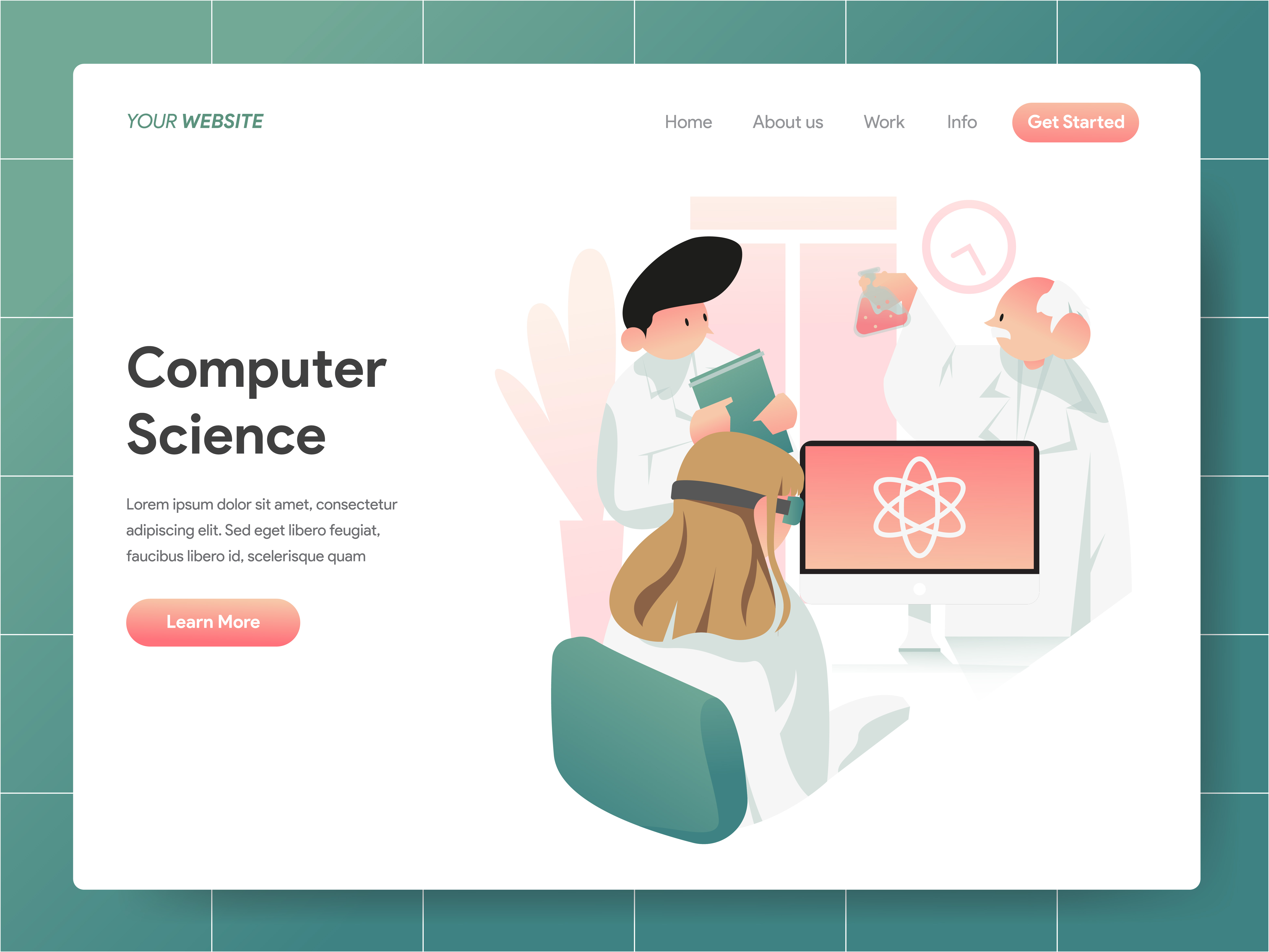 Computer Science Illustration Concept Modern Design Concept Of Web