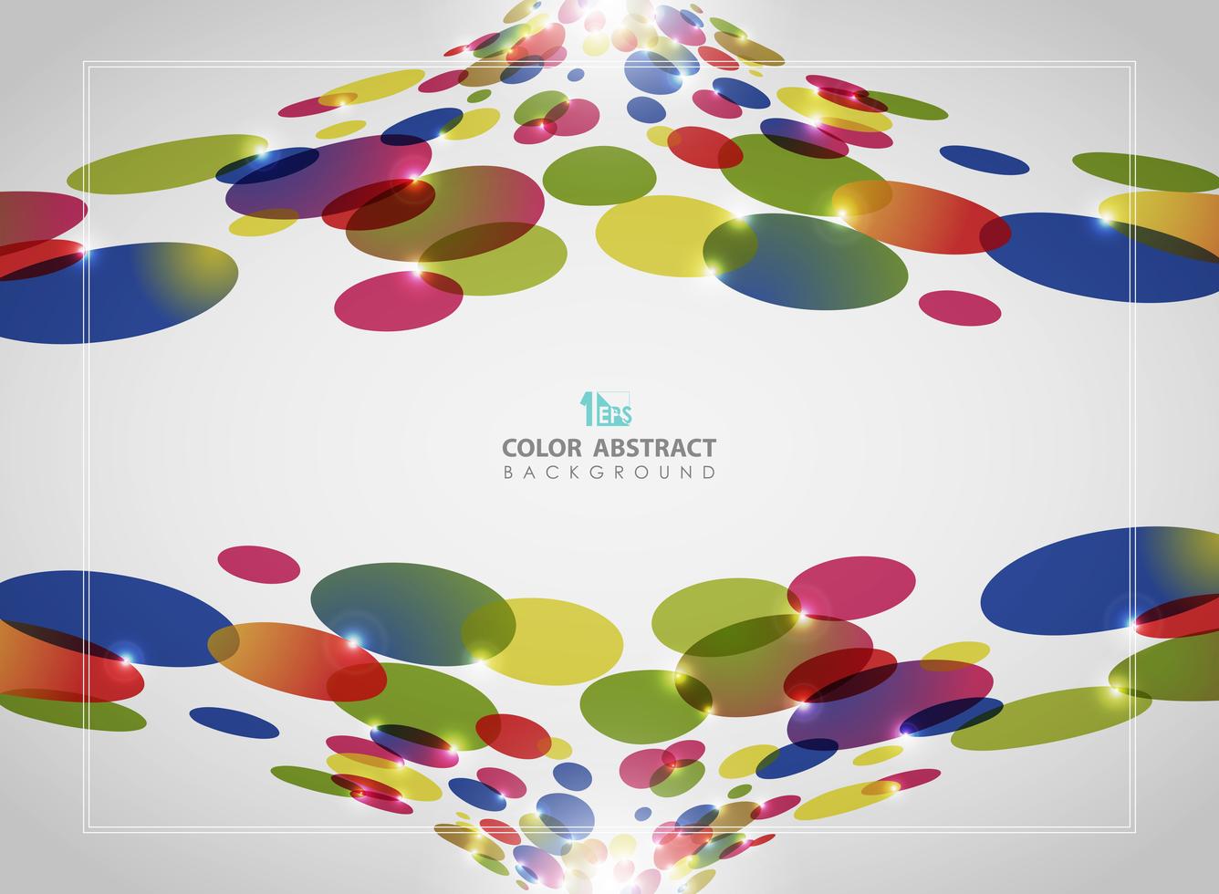 Abstract background of colorful circle pattern with glitters. 642353 ...