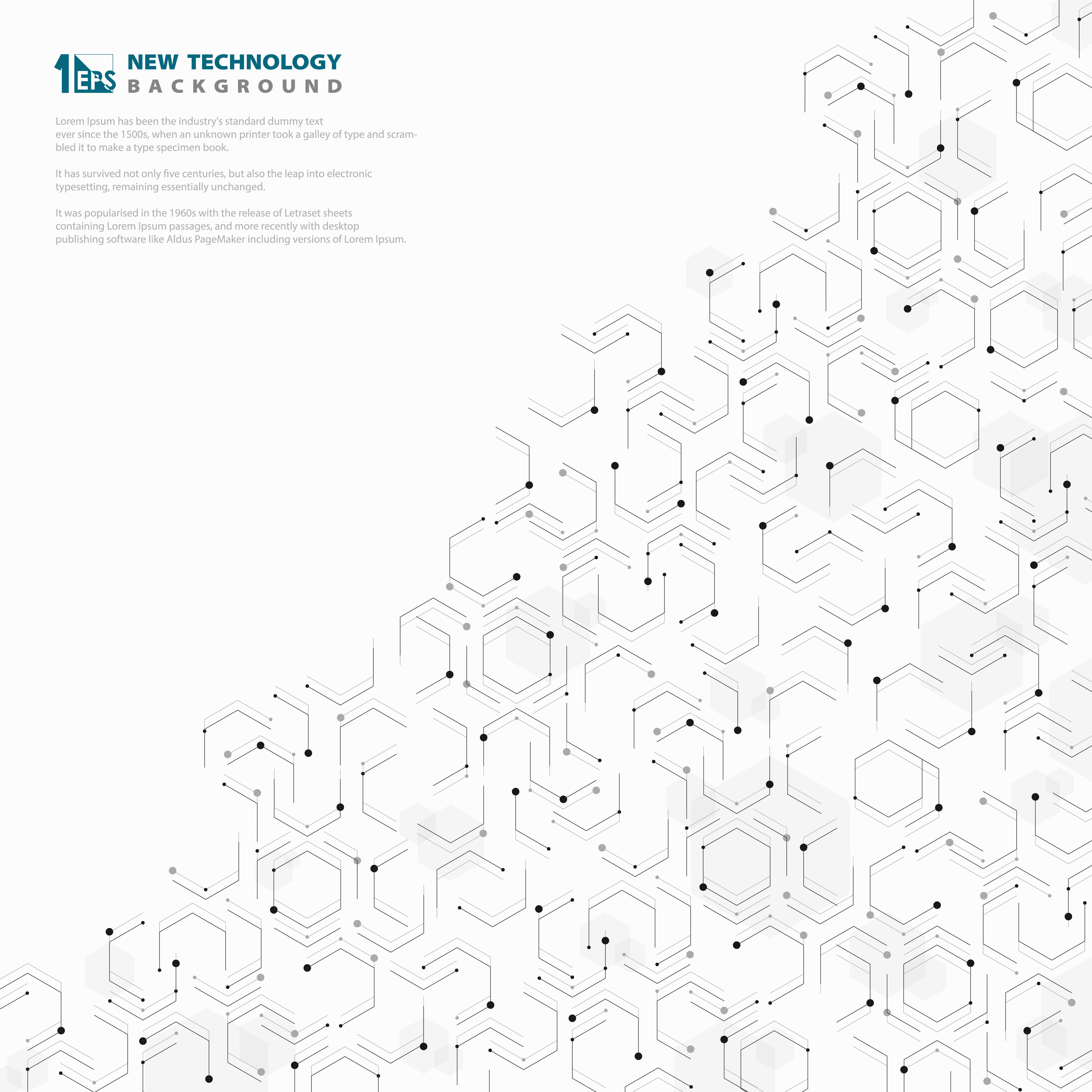 Abstract hexagonal geometric technology pattern design white and gray ... Abstract hexagonal geometric technology pattern design white and gray ...