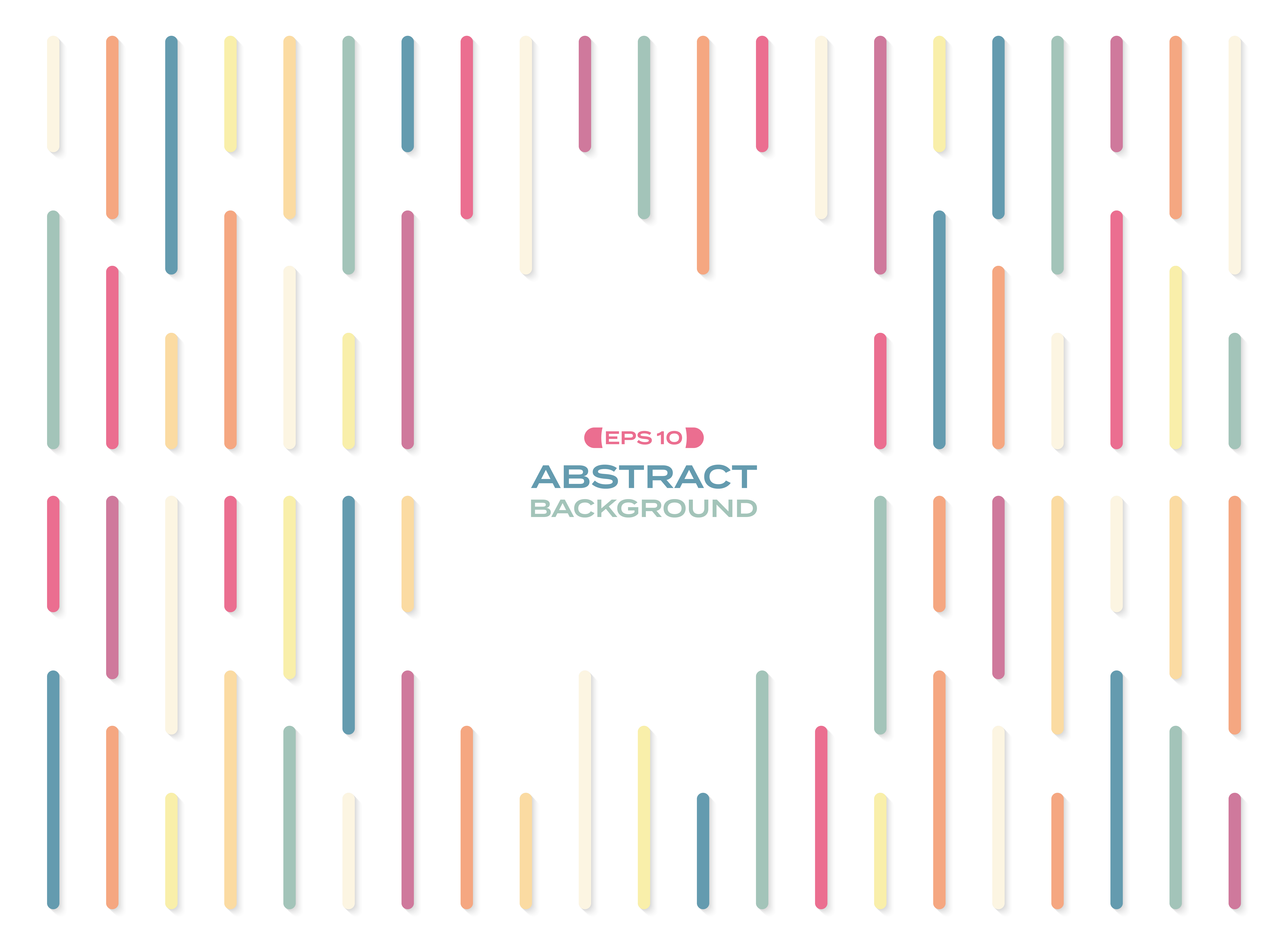 Abstract Of Simple Colorful Rainbow Stripe Lines Pattern With Shadow Background 643893 Vector