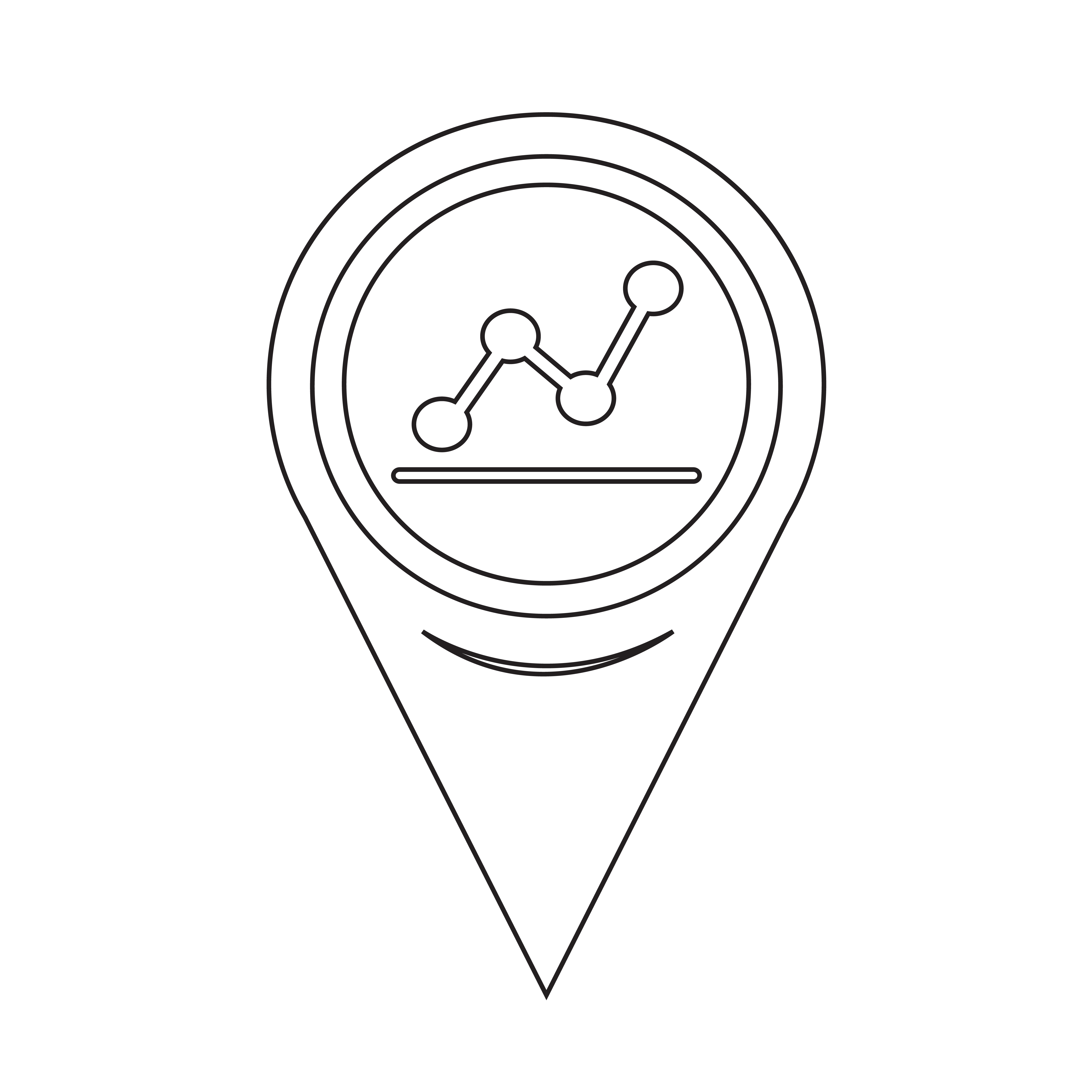 Map Pointer Graph Icon 644561 Vector Art at Vecteezy