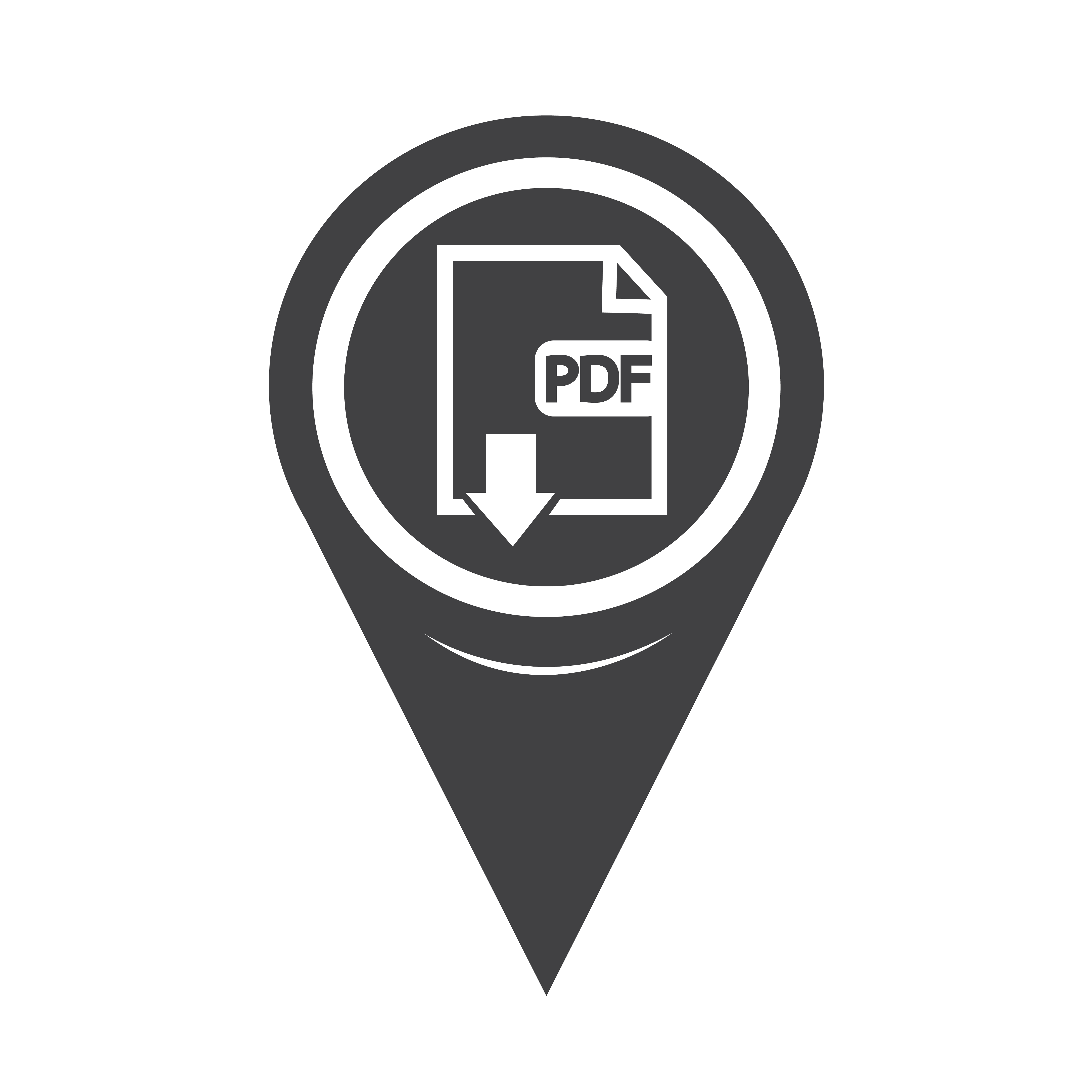 Map Pointer PDF icon 645484 Vector Art at Vecteezy
