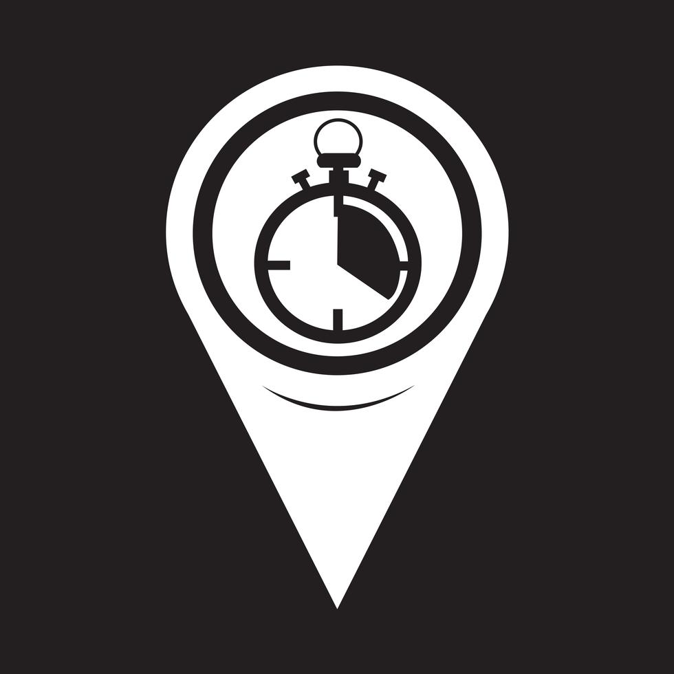 Map Pointer Stopwatch Icon 646848 Vector Art at Vecteezy