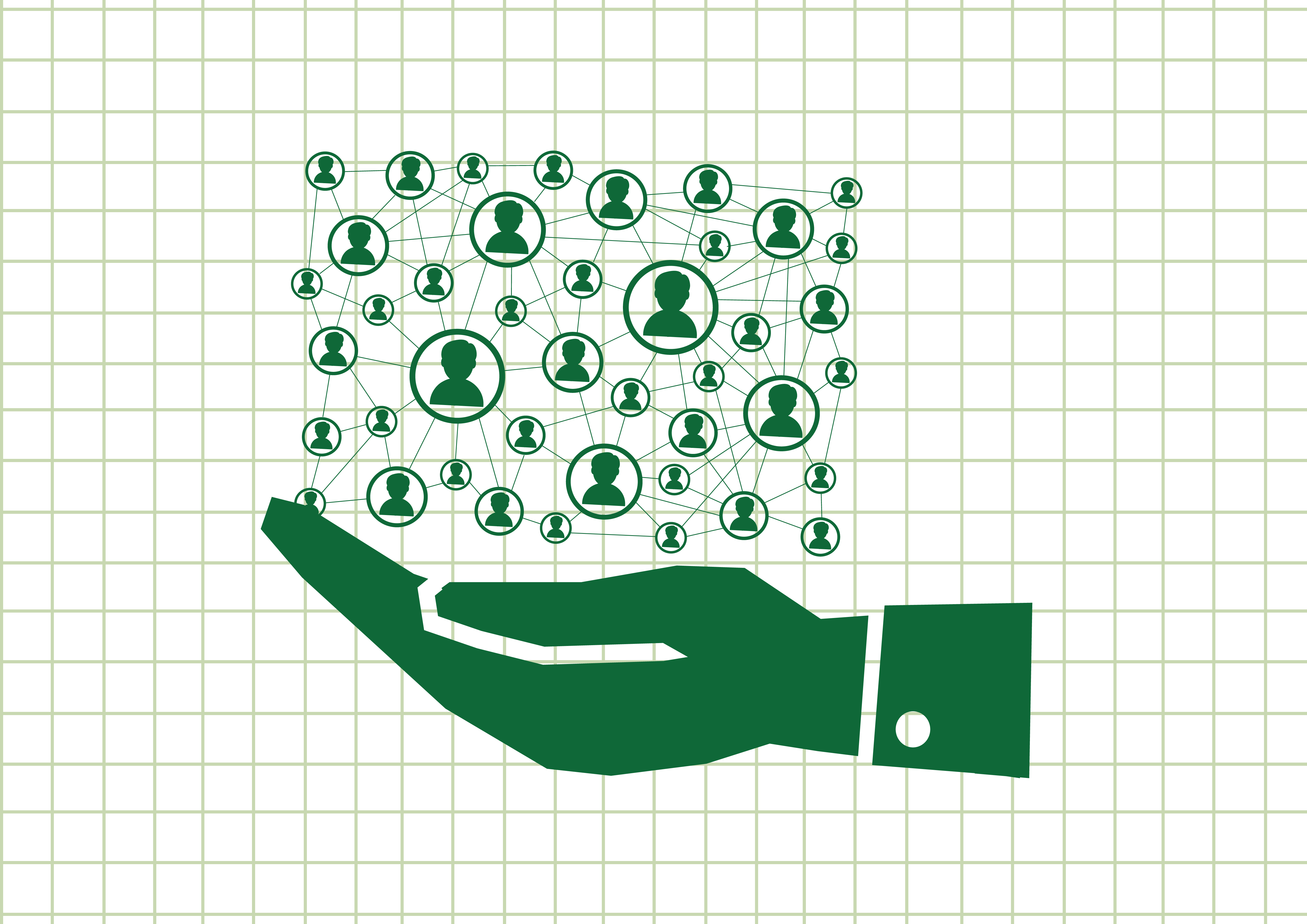 Hand And Network Connection 647048 Vector Art At Vecteezy