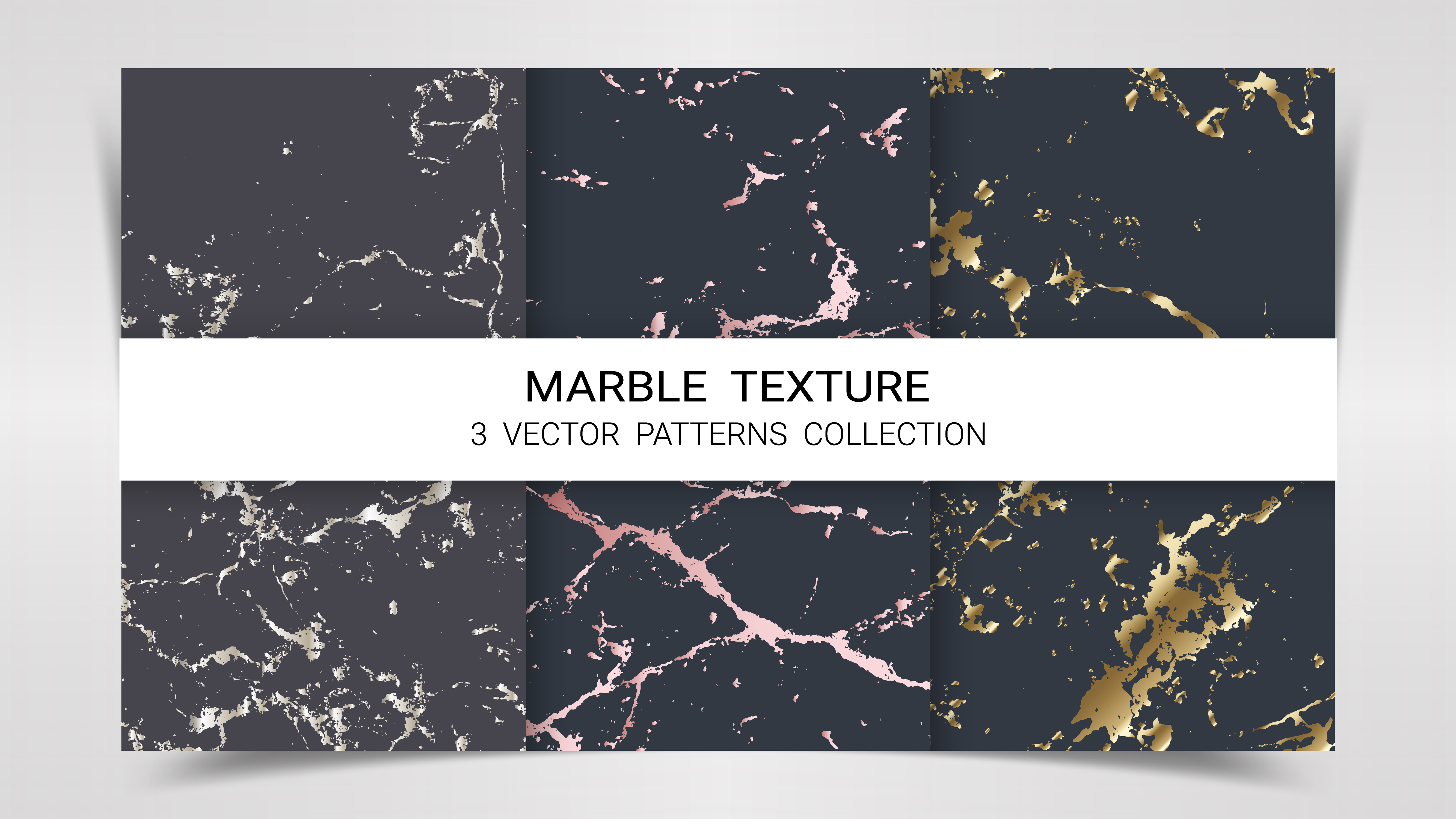 Marble Texture, Premium Set of Vector Patterns Collection. 648437 ...